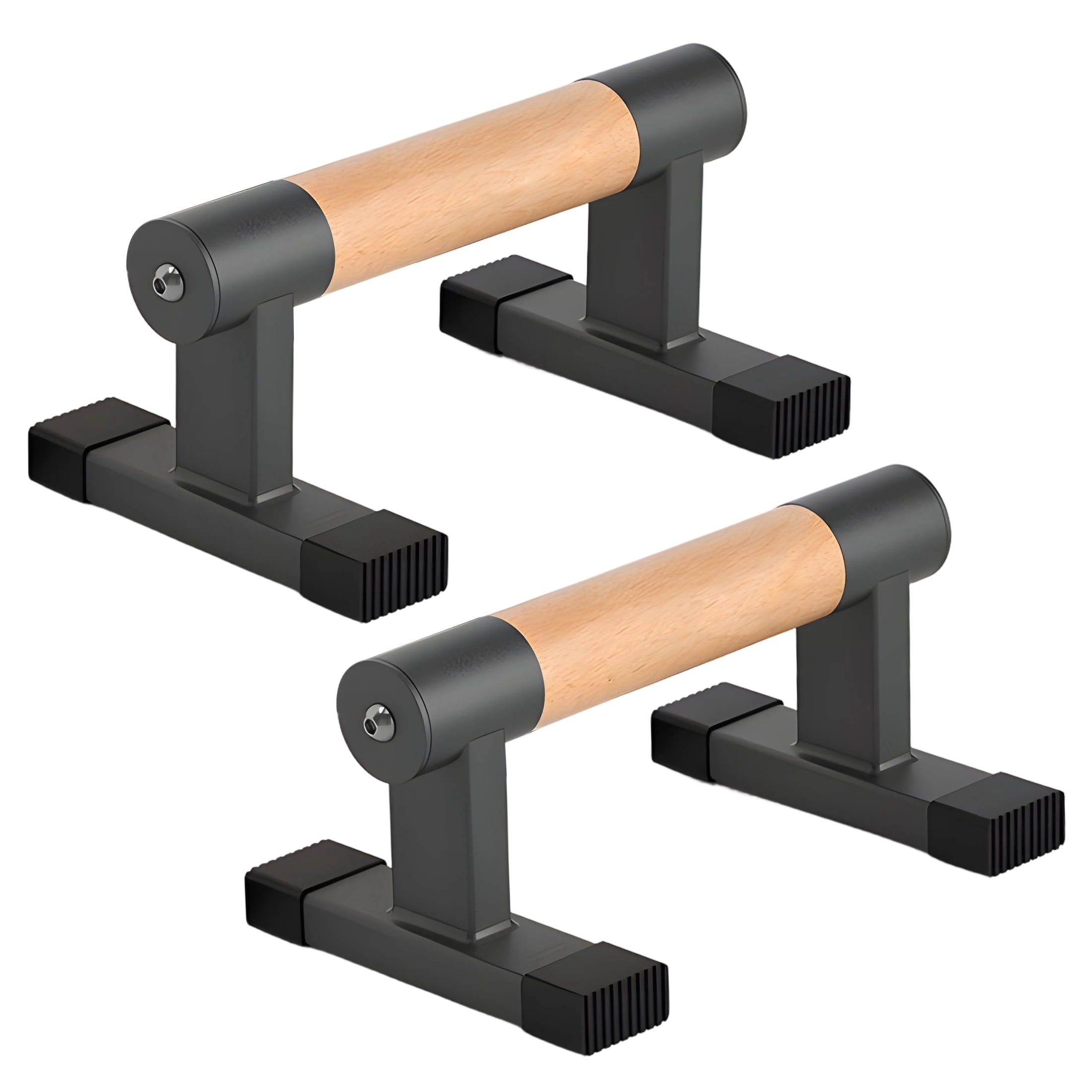BESTSKY 2Pcs Parallel Bars,I-Shaped Wooden Grip Parallettes Bars ...