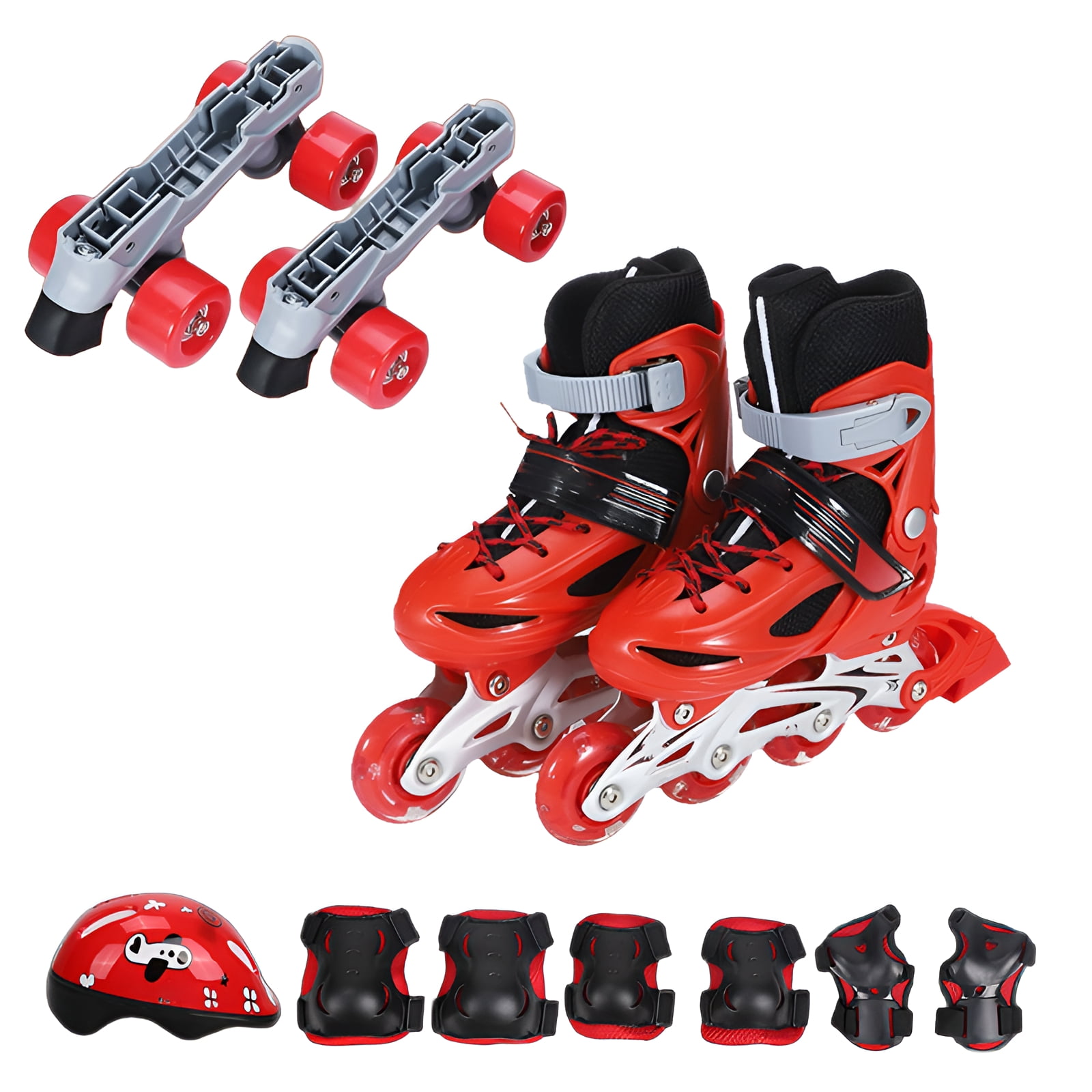 BESTSKY 2Pcs Roller Skates,Thin Body Increased Maneuverability Patines ...