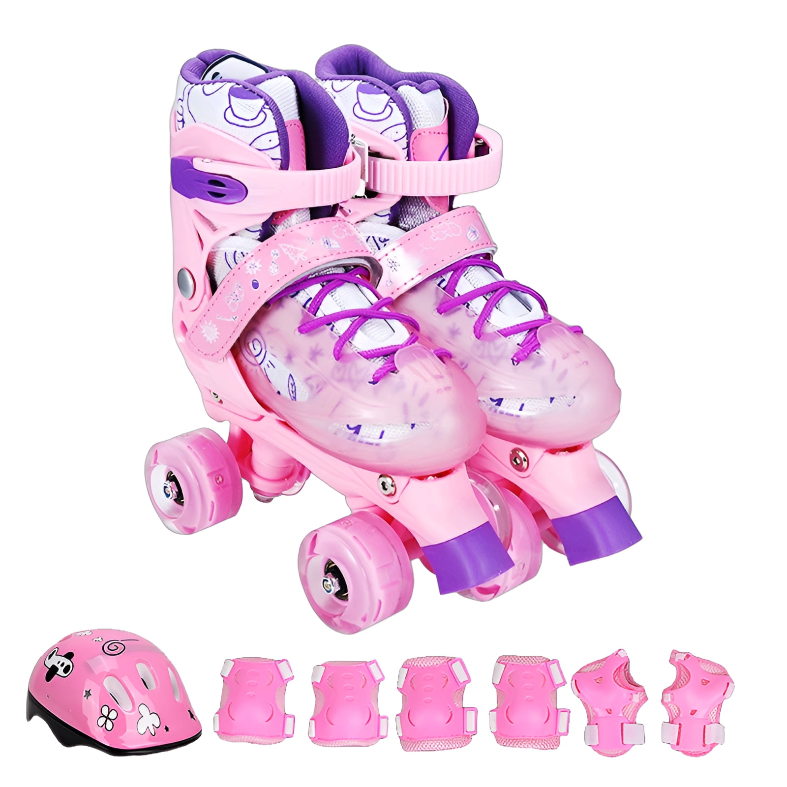 BESTSKY 2Pcs Roller Skates,Thin Body Increased Maneuverability Toddler ...