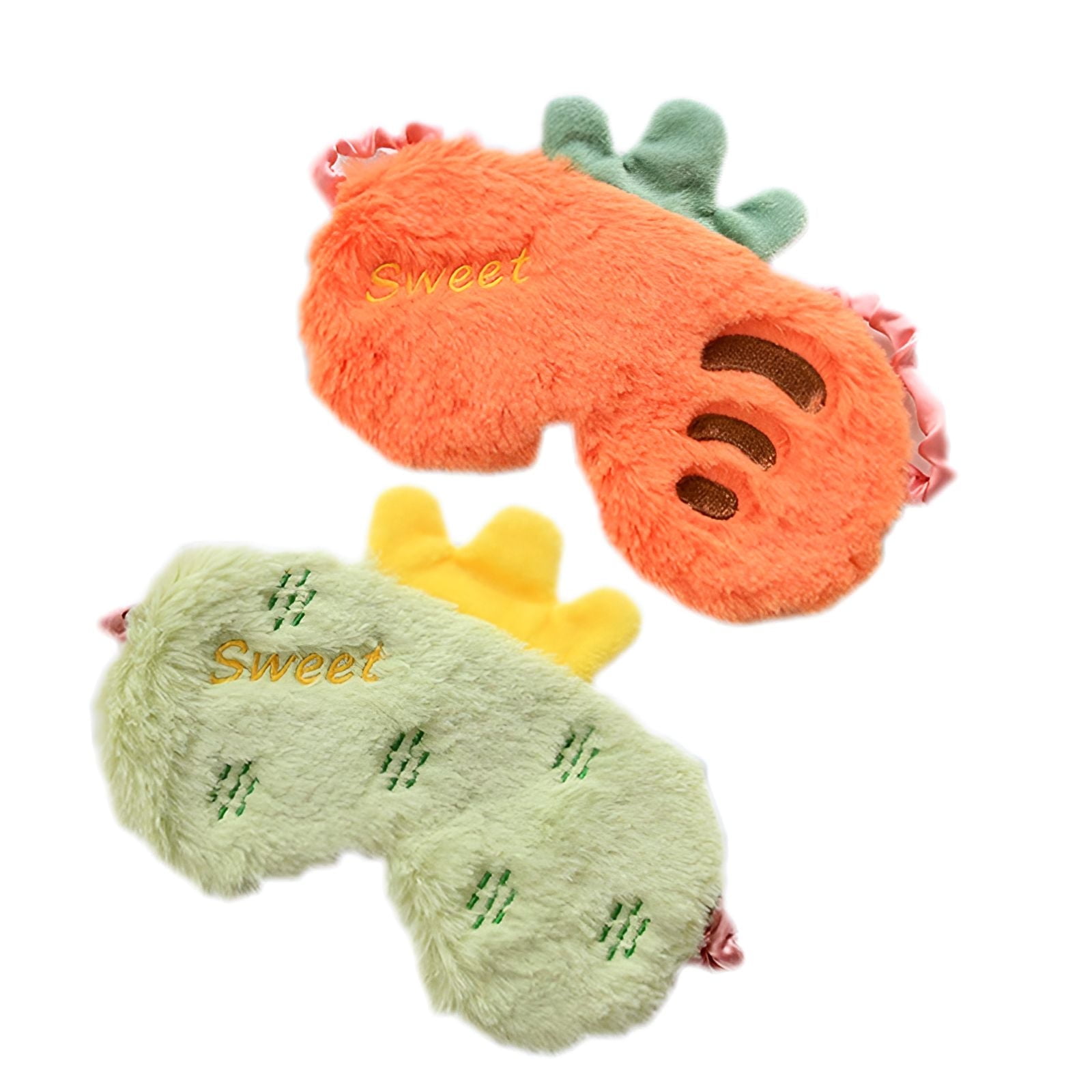 XIRQI 2Pcs Sleep Mask,Plush Blindfolds for Party Games,Block Sun Eye ...