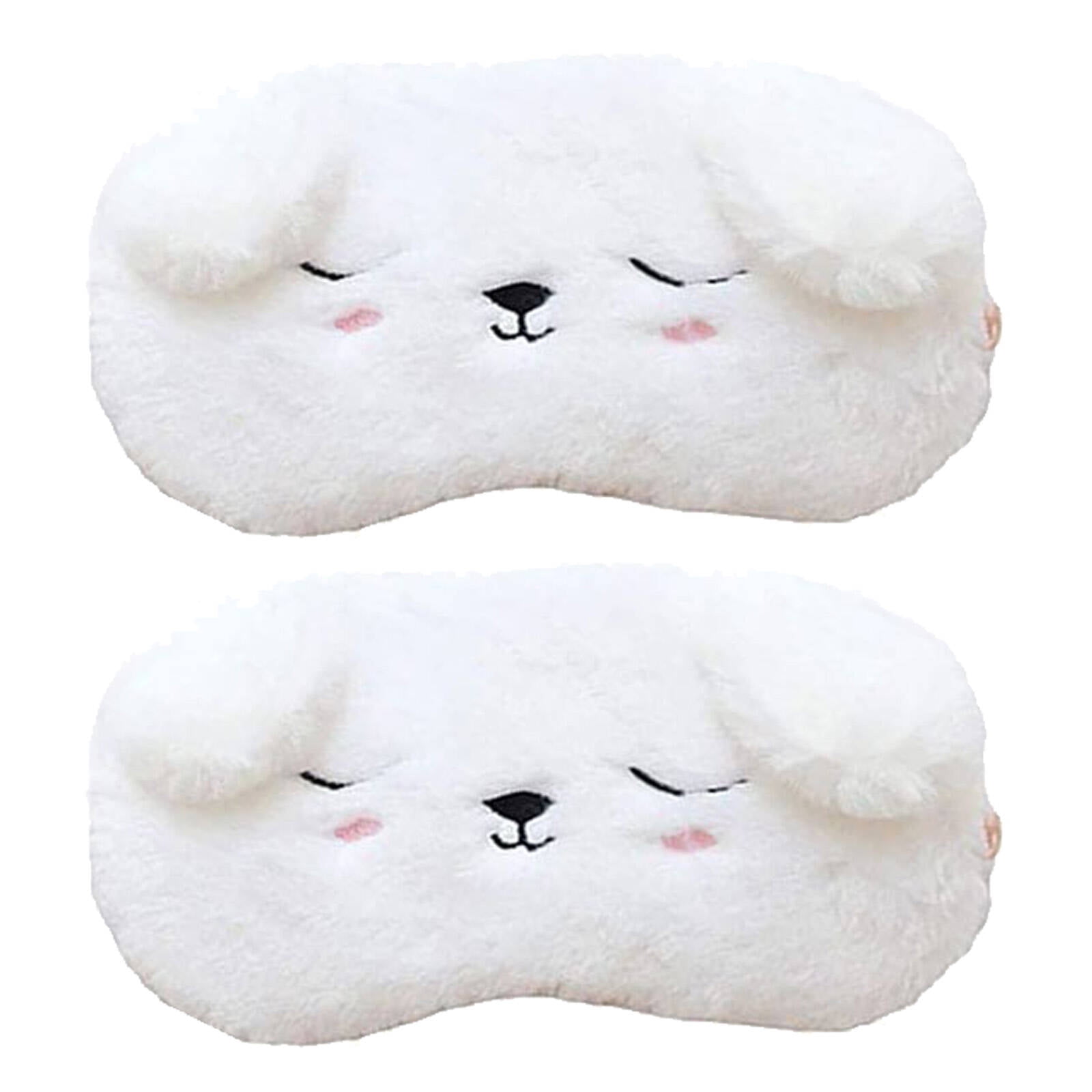 XIRQI 2Pcs Sleep Mask,Plush Blindfolds for Party Games,Strap Adj Eye ...