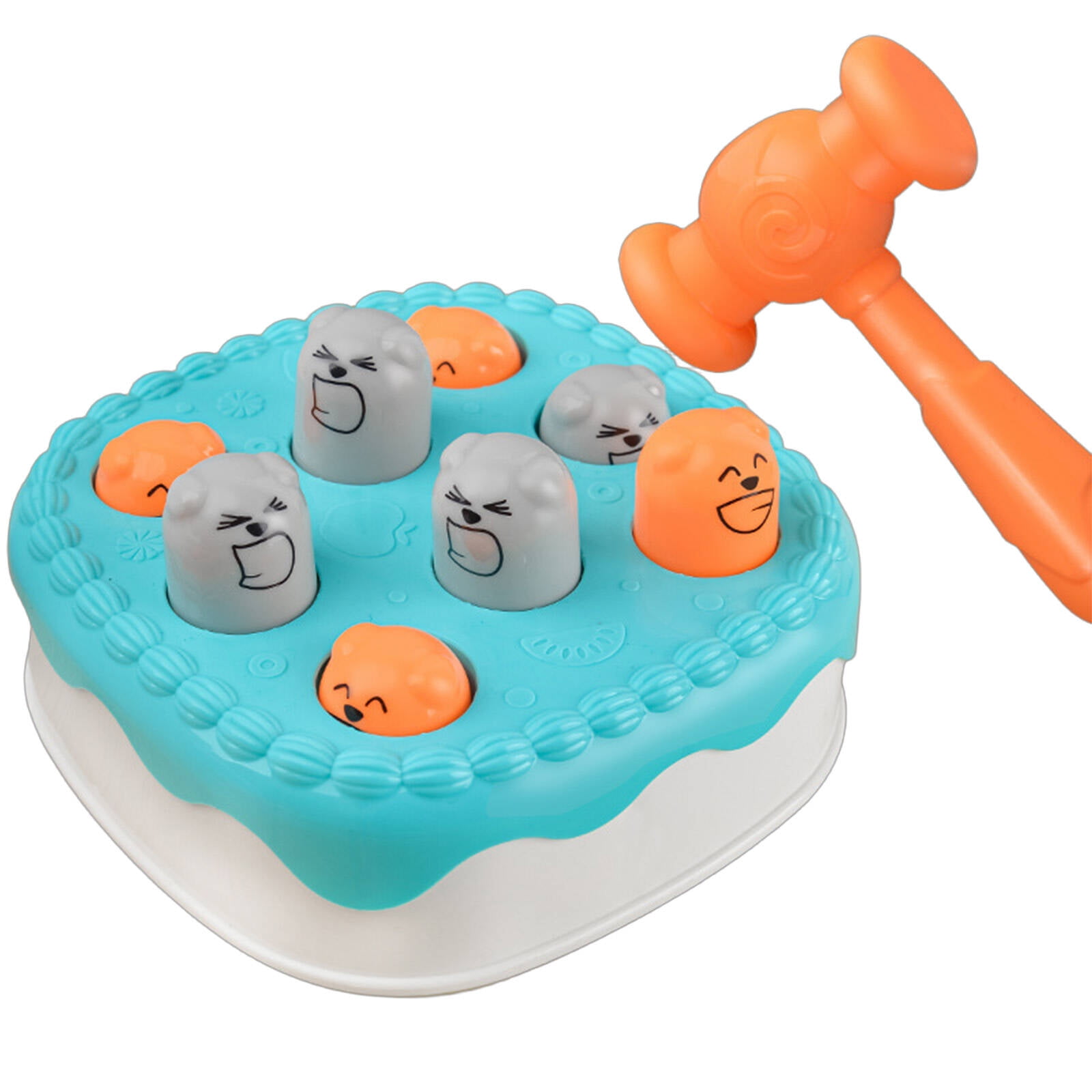 BESTSKY 2Pcs Sound Game,Rounded Hammer Kids Quick Push Games Toys ...