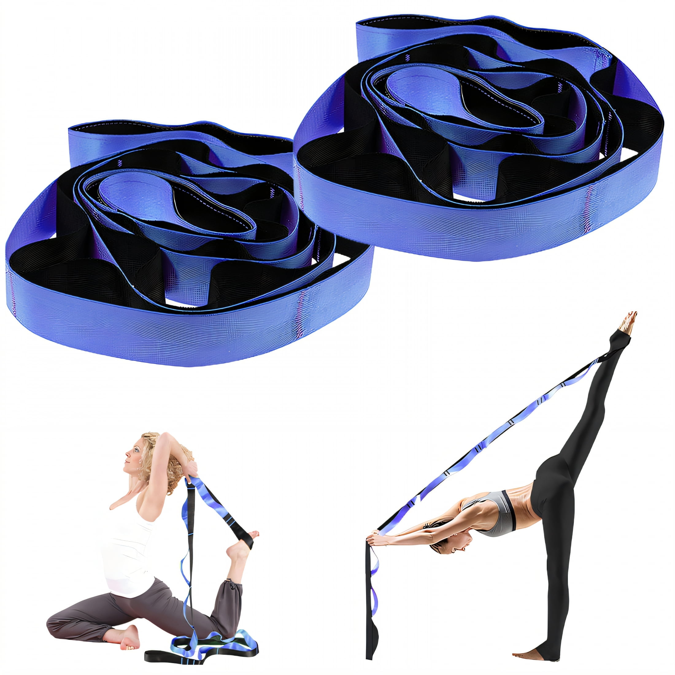 BESTSKY 2Pcs Stretching Strap,Posture Correction Stretch Bands for ...