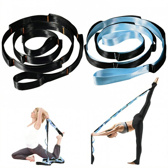 BESTSKY 2Pcs Stretching Strap,Relieves Tension Yoga Straps for ...