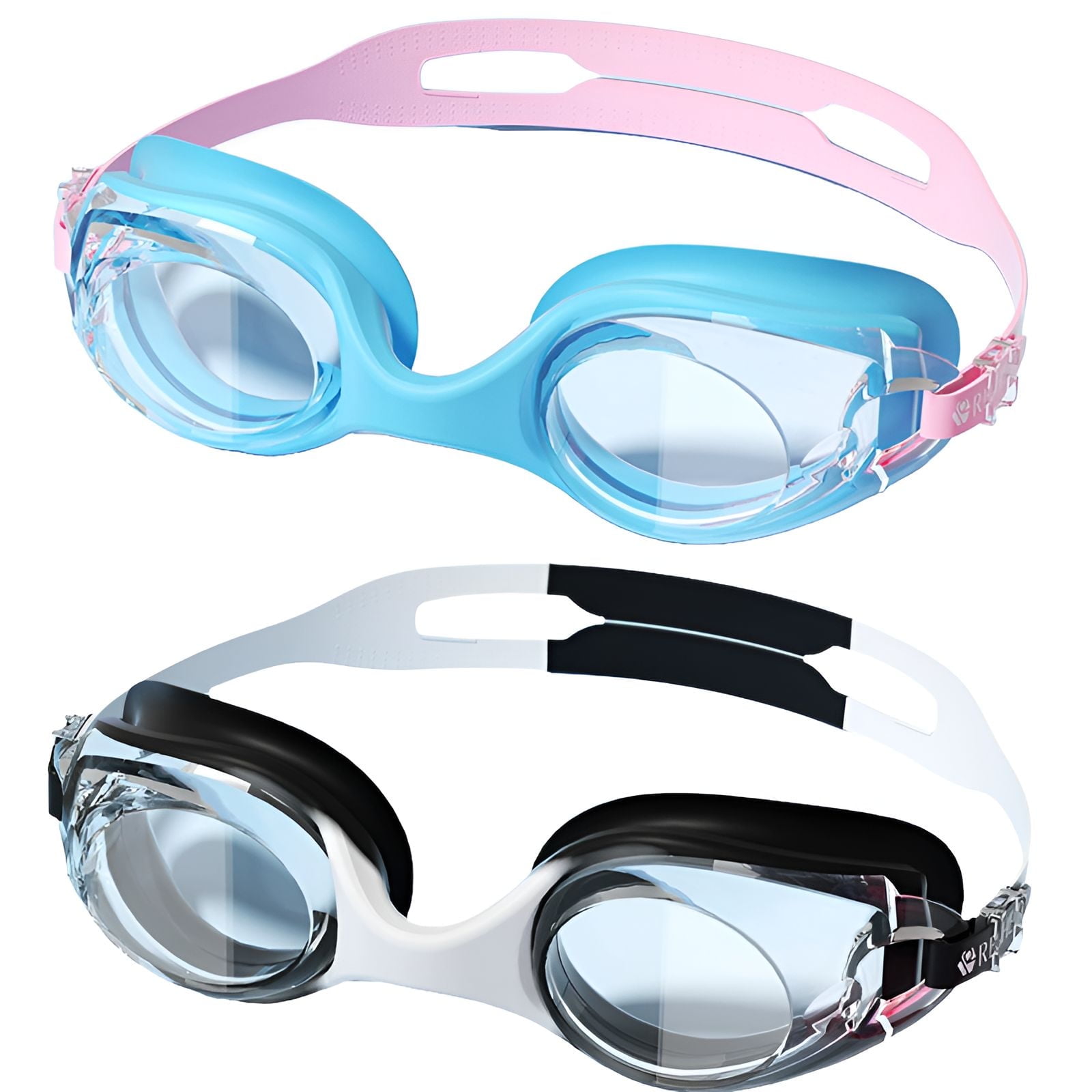 BESTSKY 2Pcs Goggles for Kids 6-14,Cp Anti-Fog Kids Swim Goggles ...