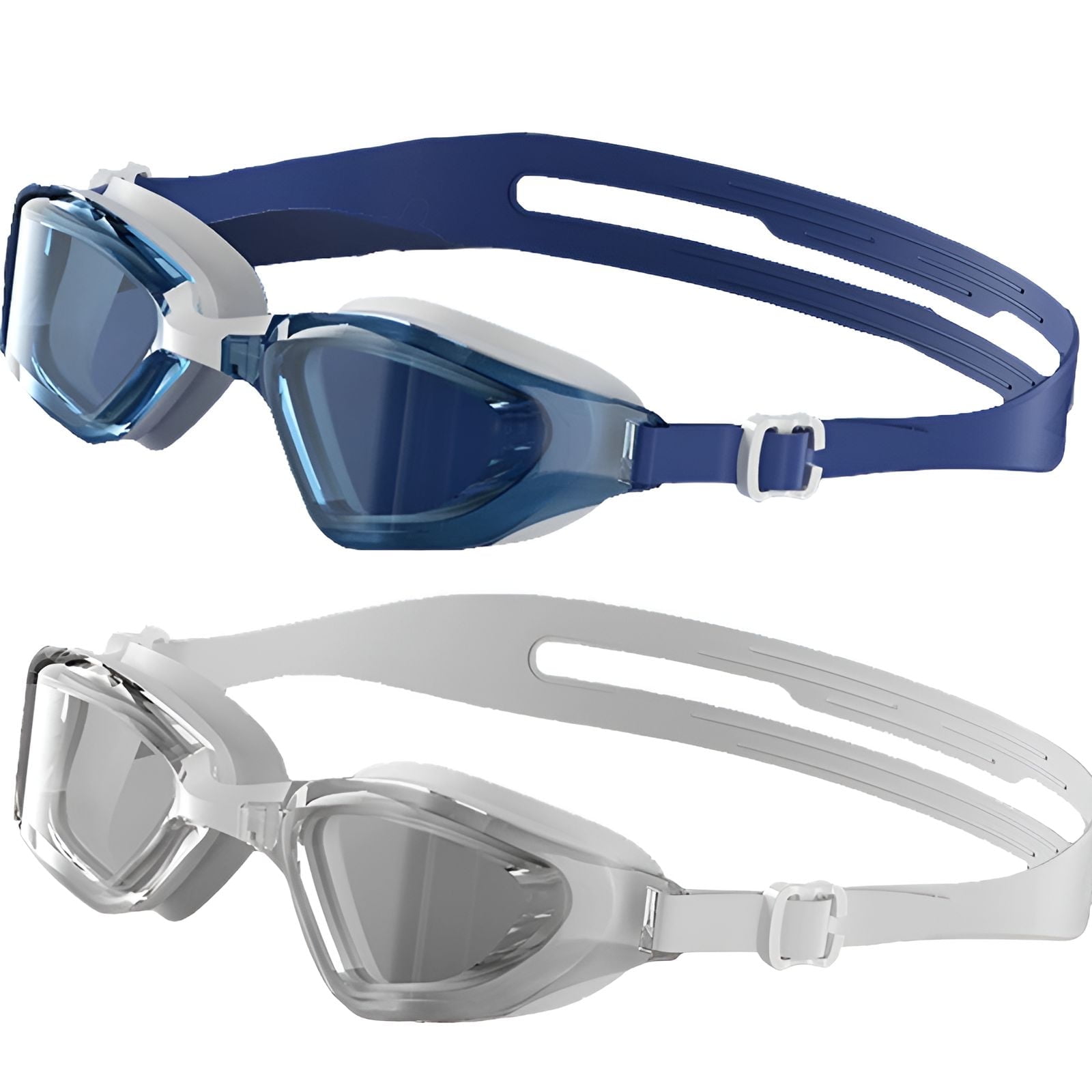 BESTSKY 2Pcs Goggles Swimming Adult,Cp Anti-Fog Aviator Swim Goggles ...