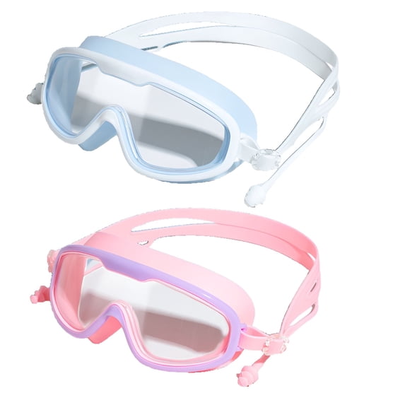 BESTSKY 2Pcs Goggles for Kids 6-14,Cp Anti-Fog Toddler Goggles,Swimming ...