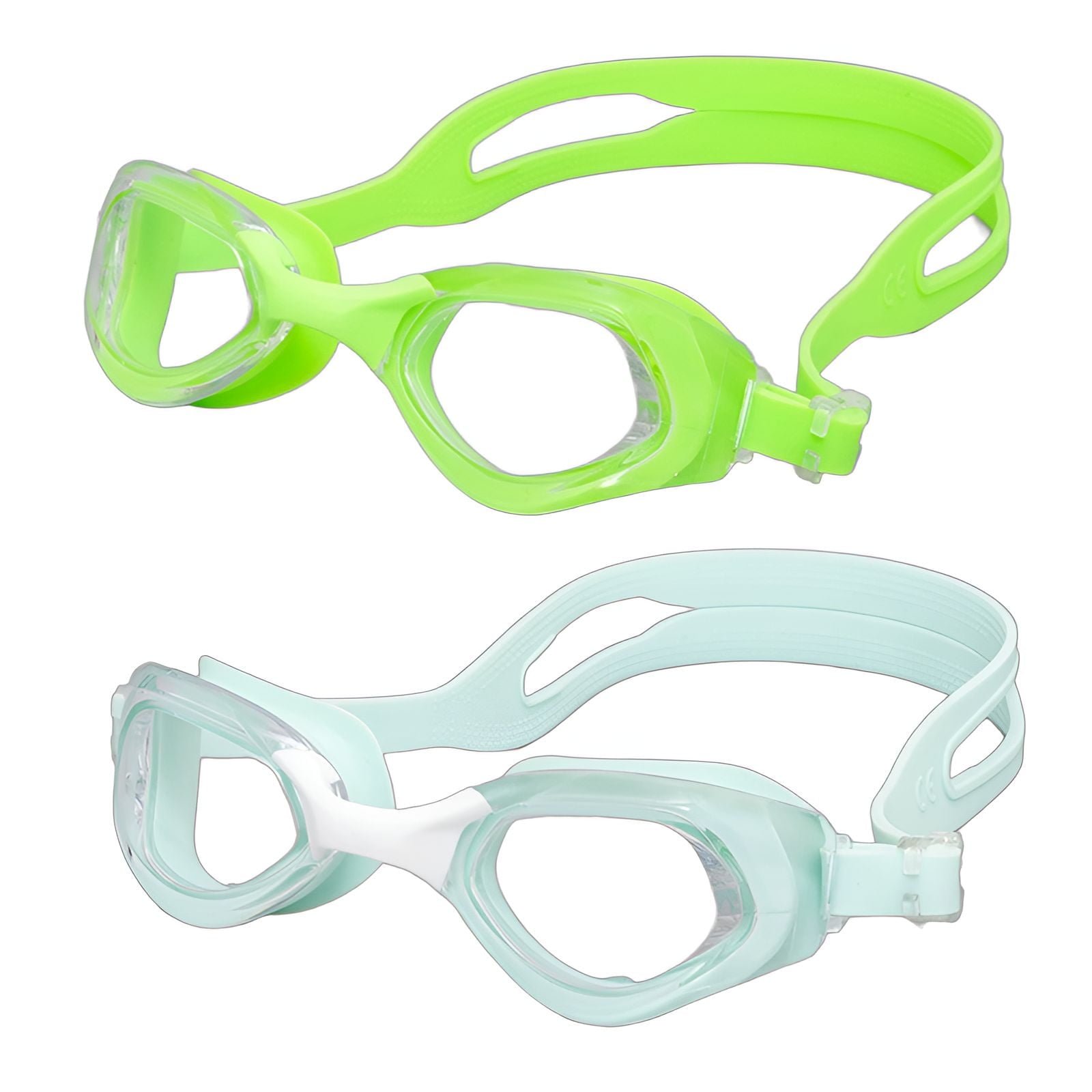 BESTSKY 2Pcs Goggles Swimming Adult,Cp Anti-Fog Aviator Swim Goggles ...