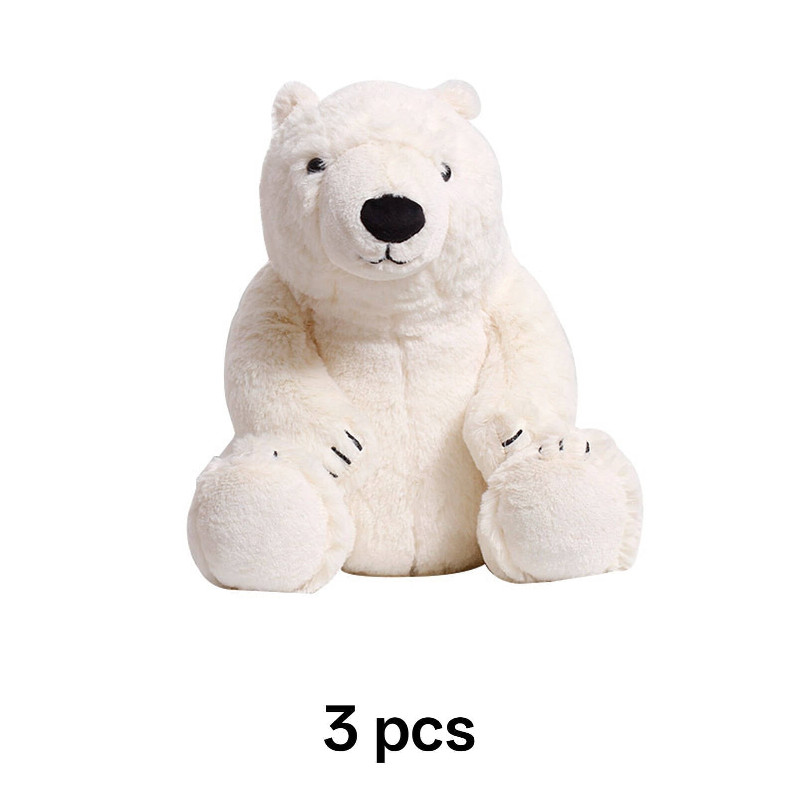 BESTSKY 3 Pcs Polar Bear Stuffed Animal,35cm Cute Bear Toy Polar Bear ...