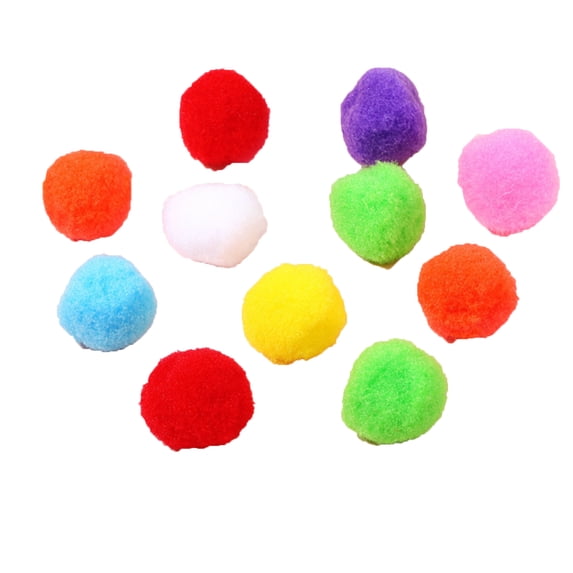 BESTSKY 300Pcs 1 inch Pom Poms,Vibrant Color Selection DIY Craft,Ideal ...
