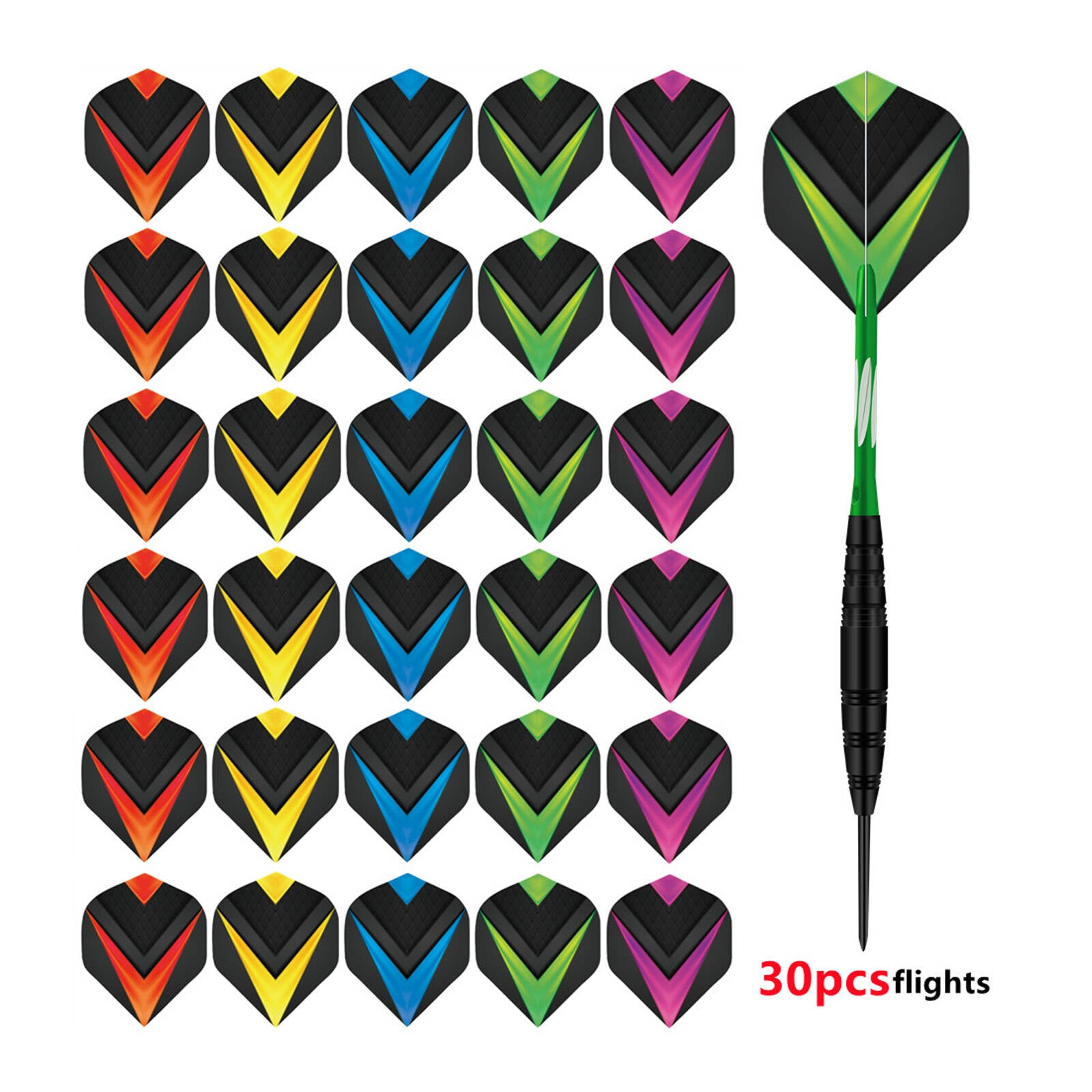 BESTSKY 30Pcs Darts Streamlined Dart Flights for Enhanced Accuracy ...