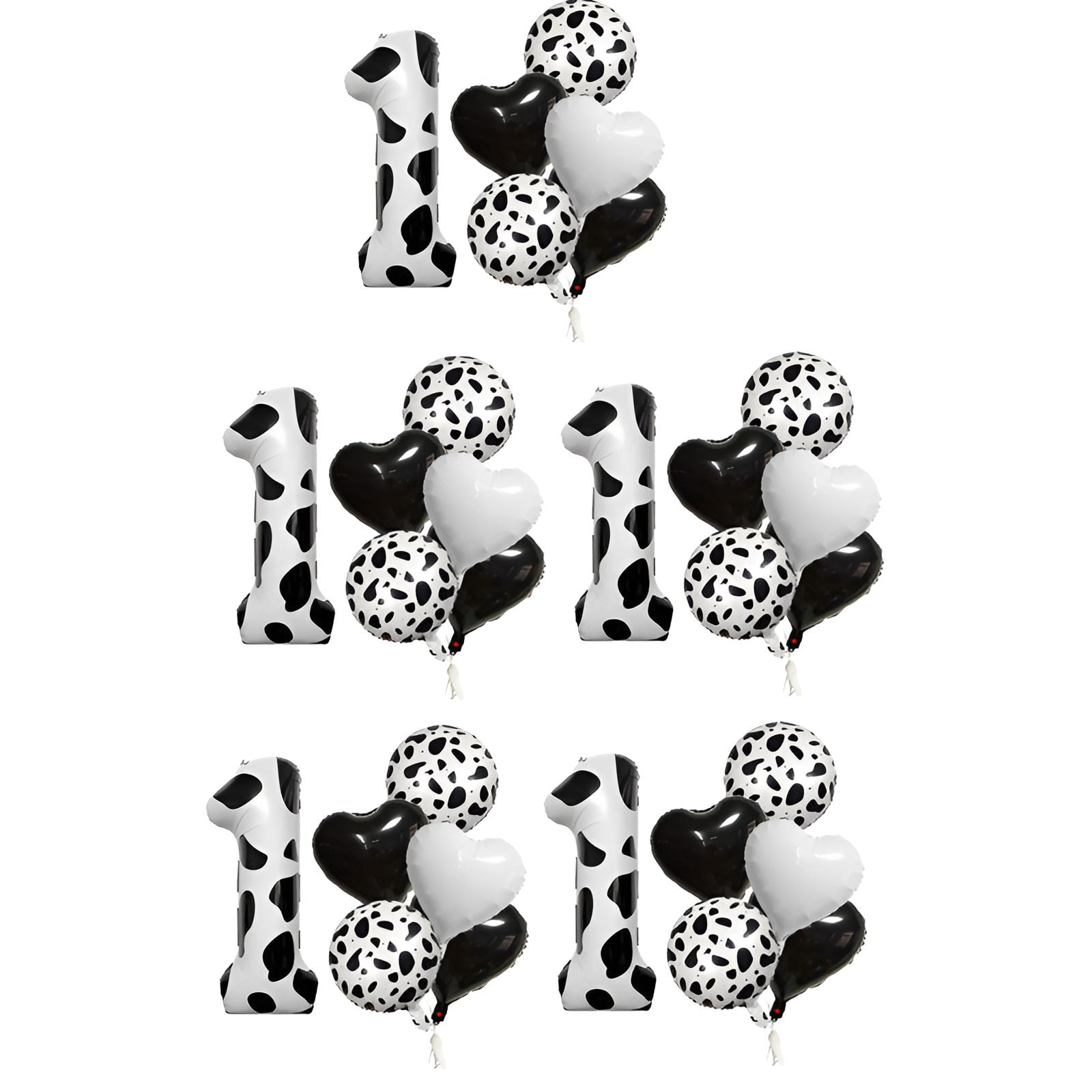 BESTSKY 30Pcs Number Balloons,Lively Animal Figures Party Decorations ...