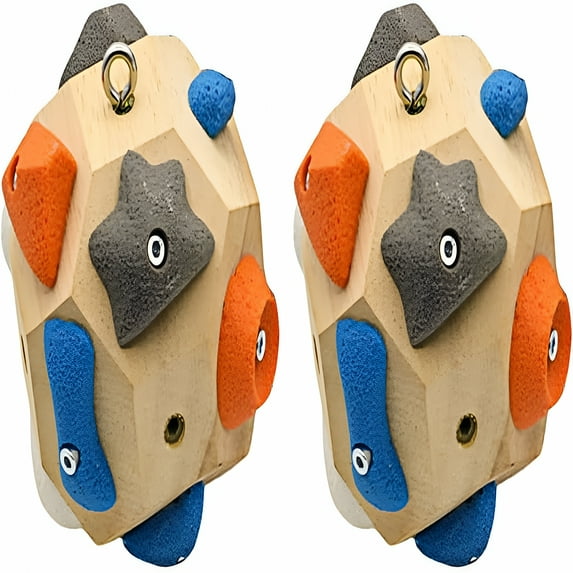 BESTSKY 3D Climbing Boulder Block – Portable Finger Strength Trainer for Rock Climbing, Grip ...