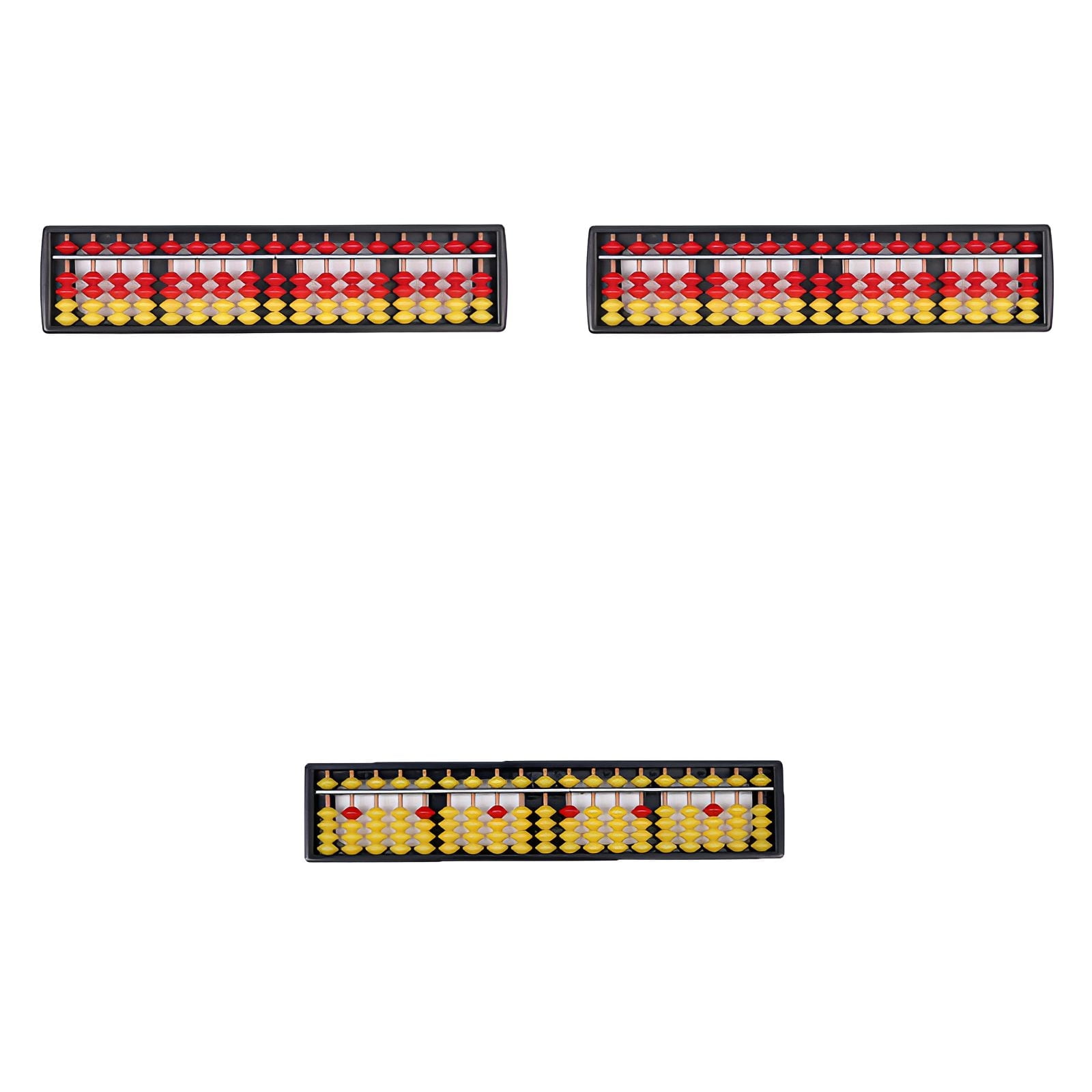 BESTSKY 3Pcs Abacus,Beginner-Friendly Chunky Rails Abacus for Kids Math ...