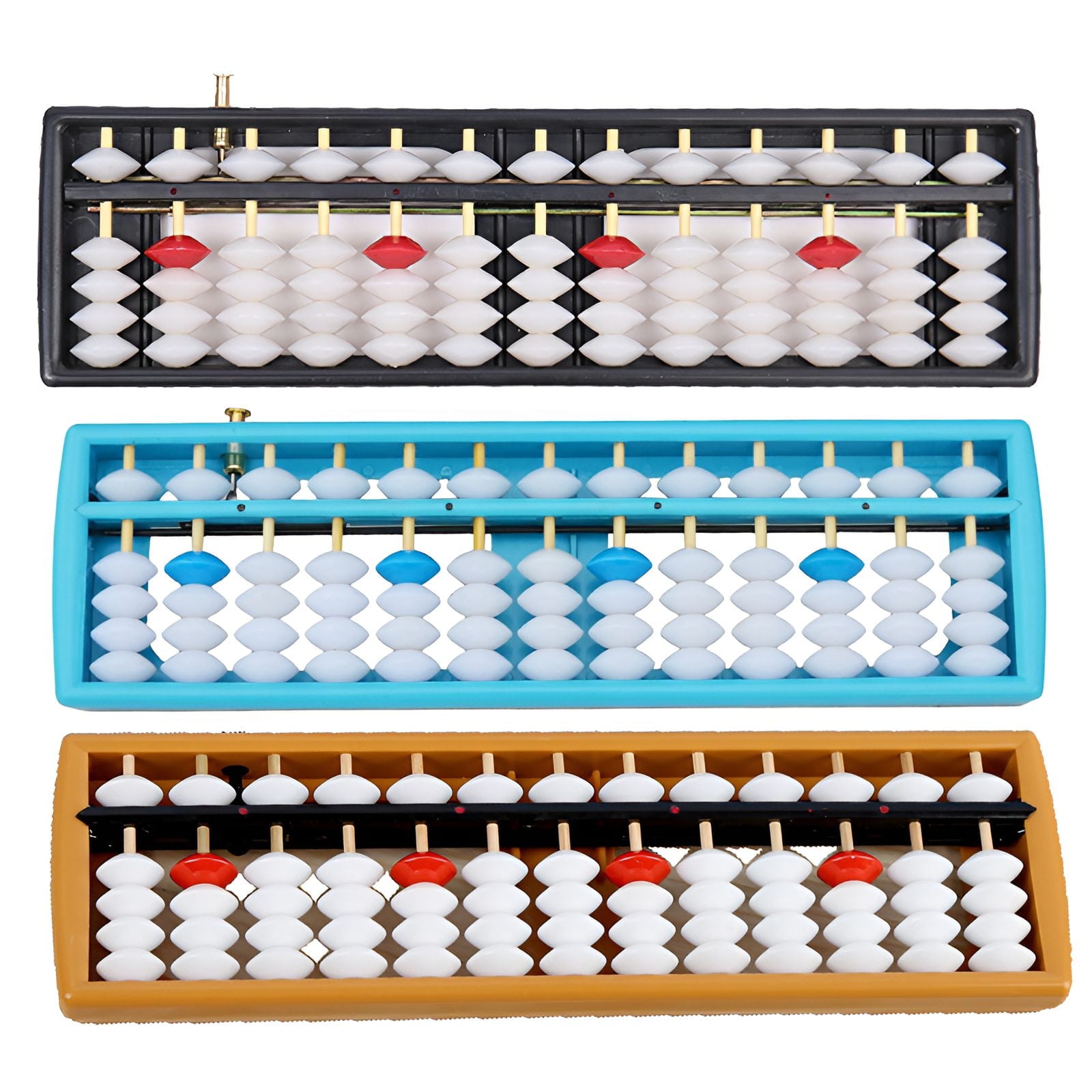 BESTSKY 3Pcs Abacus,Beginner Support Spots Bead Arithmetic,Right-Sized ...