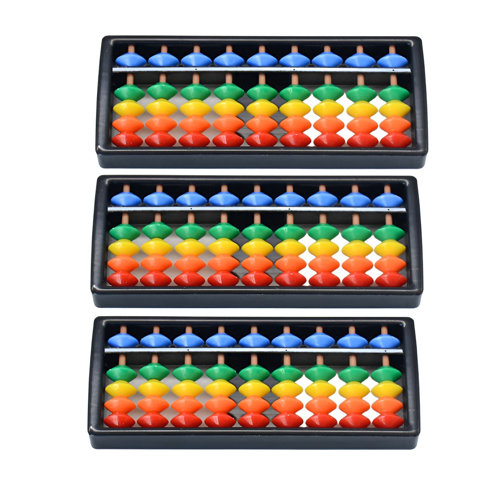 BESTSKY 3Pcs Abacus,Brain Calculation Grower Abacus for Kids Math,Even Hole Production ...