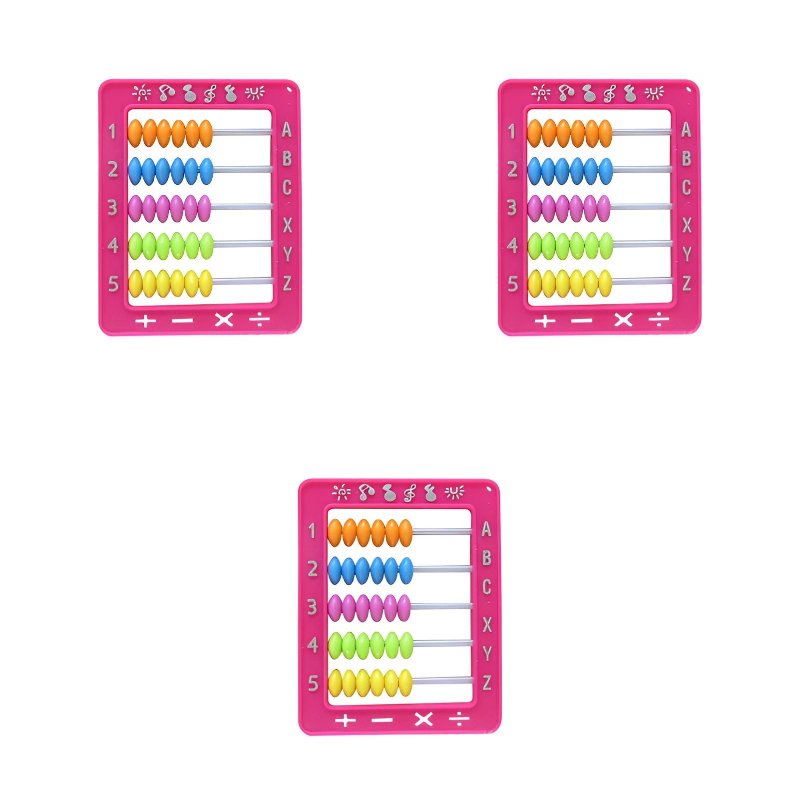 BESTSKY 3Pcs Abacus,Bright Colored Digits Abacus Count Learning Tools ...