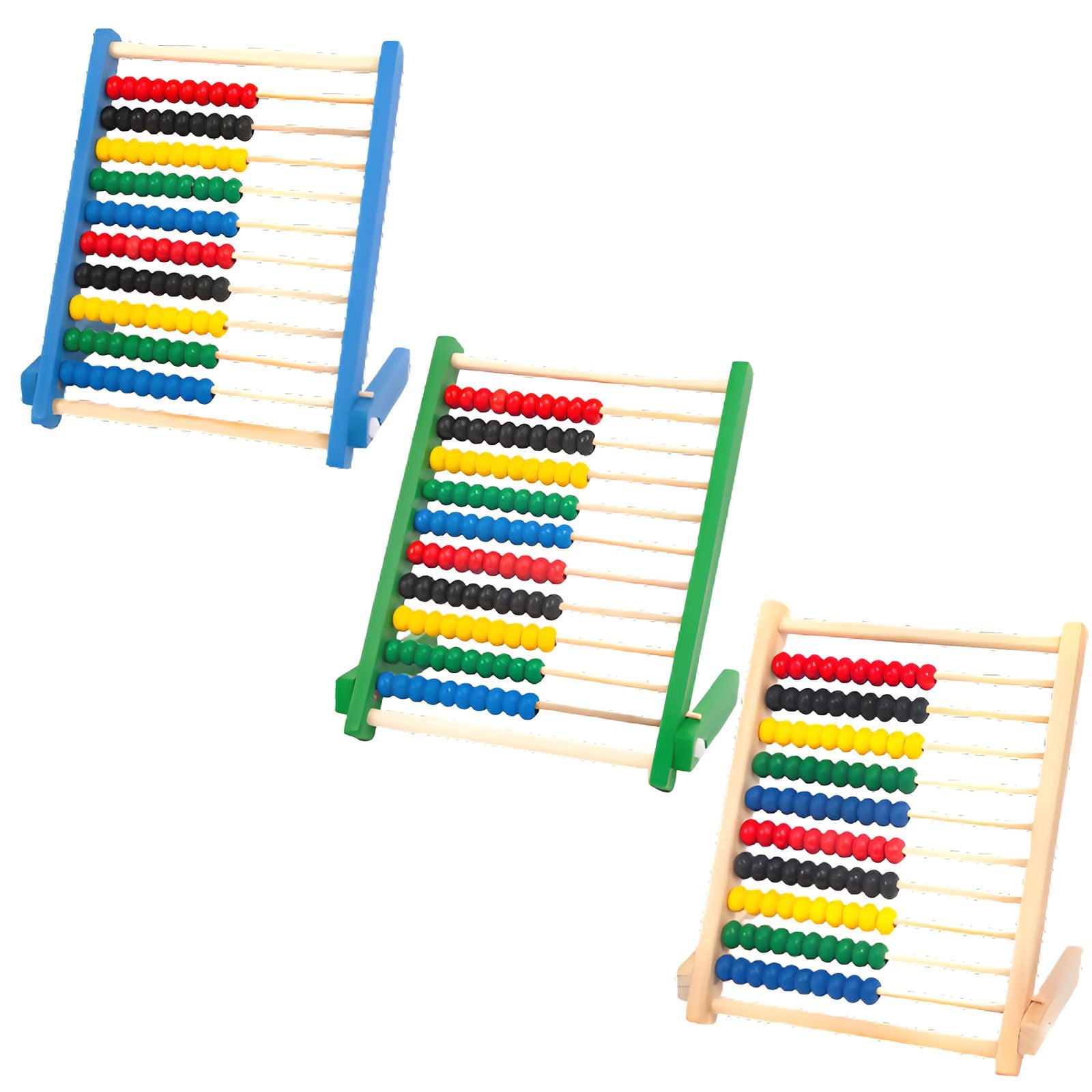 BESTSKY 3Pcs Abacus,Counting Ability Booster Wood Abacus,Perfect ...