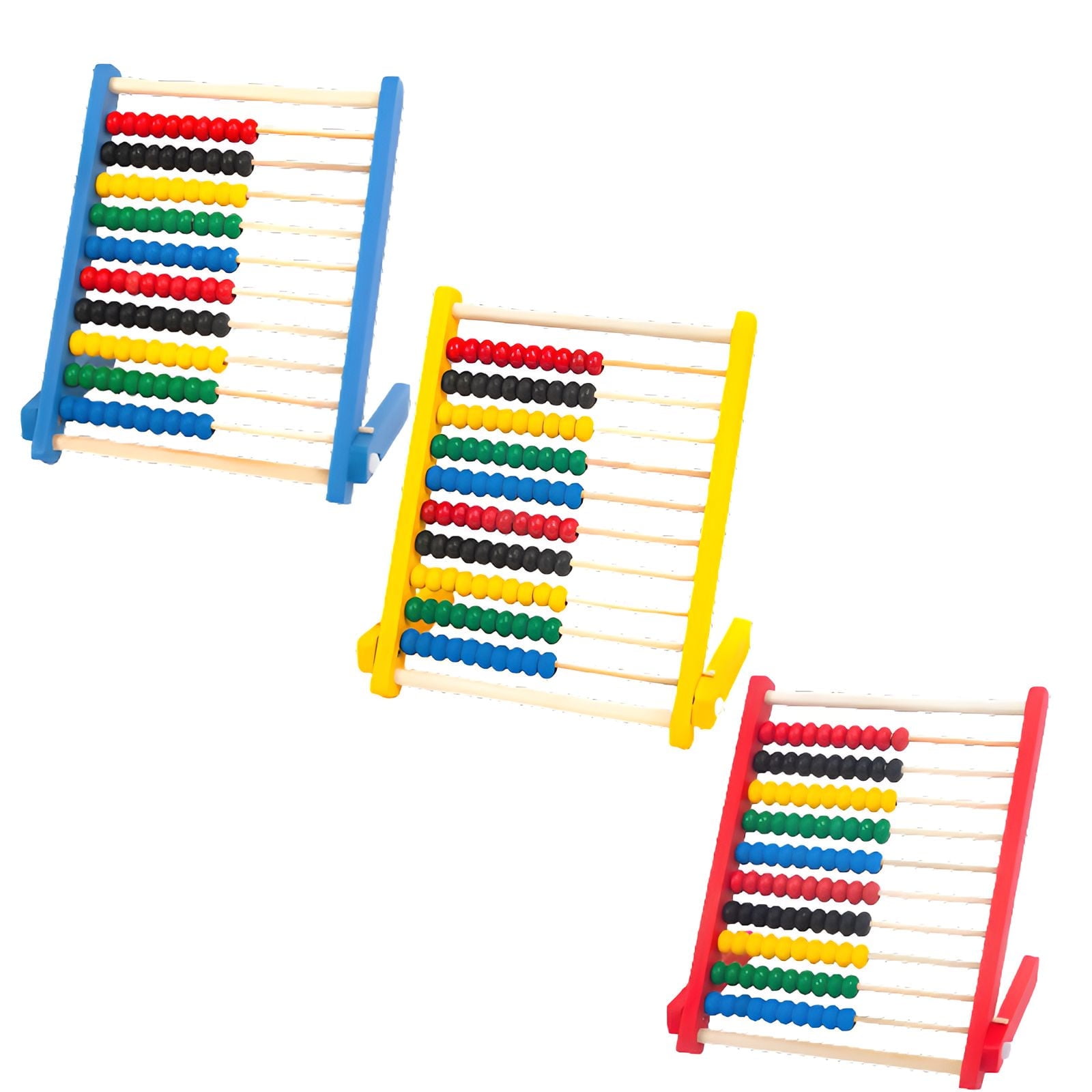 BESTSKY 3Pcs Abacus,Counting Ability Booster Wood Abacus,Uniform ...