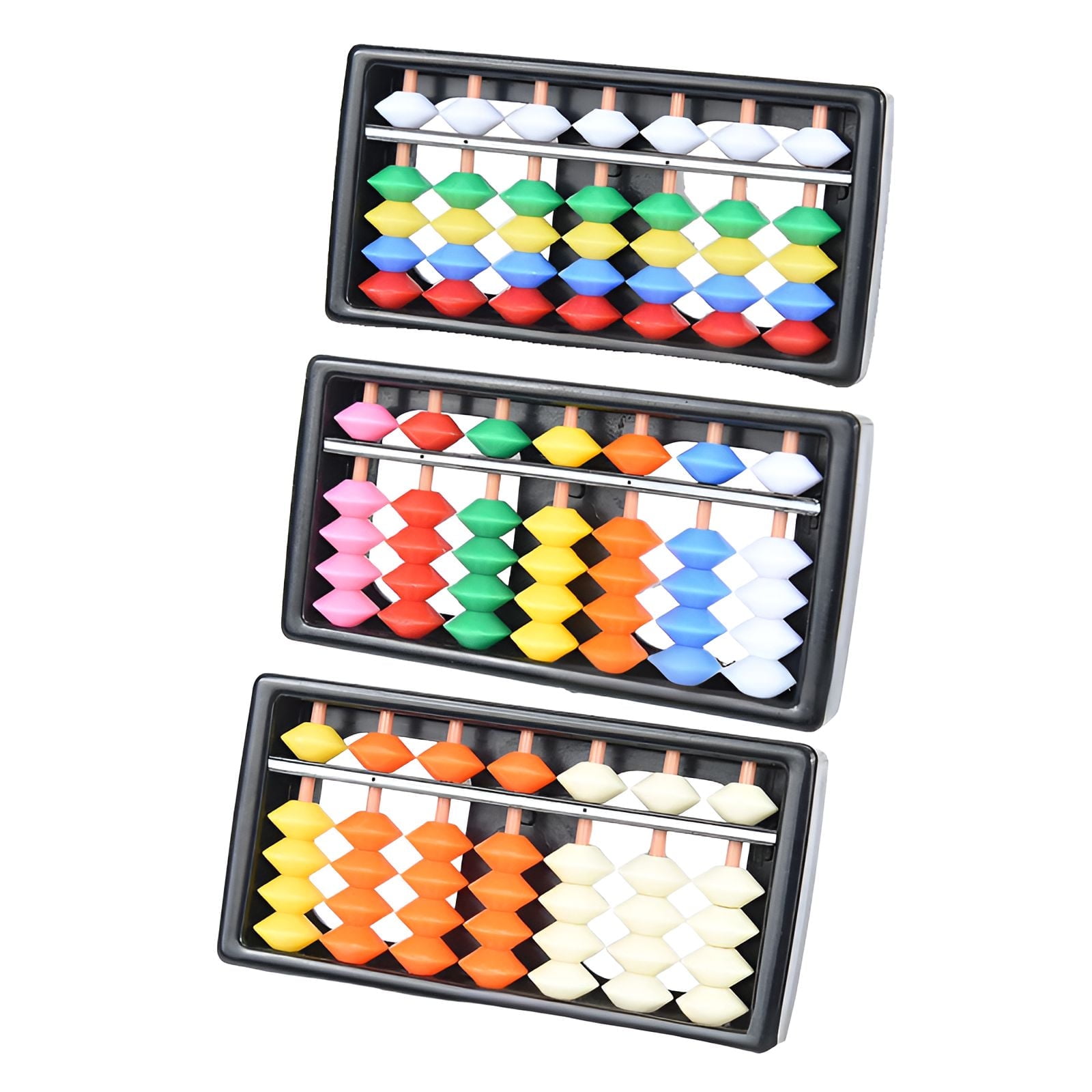 BESTSKY 3Pcs Abacus,7Rows Math Counters, Math Learning Tools,Color_Mixing4 - Walmart.com