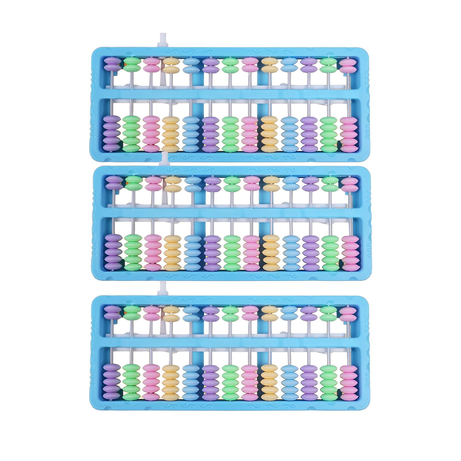 BESTSKY 3Pcs Abacus,13Rows Baby Abacus, Math for Toddlers,Blue ...