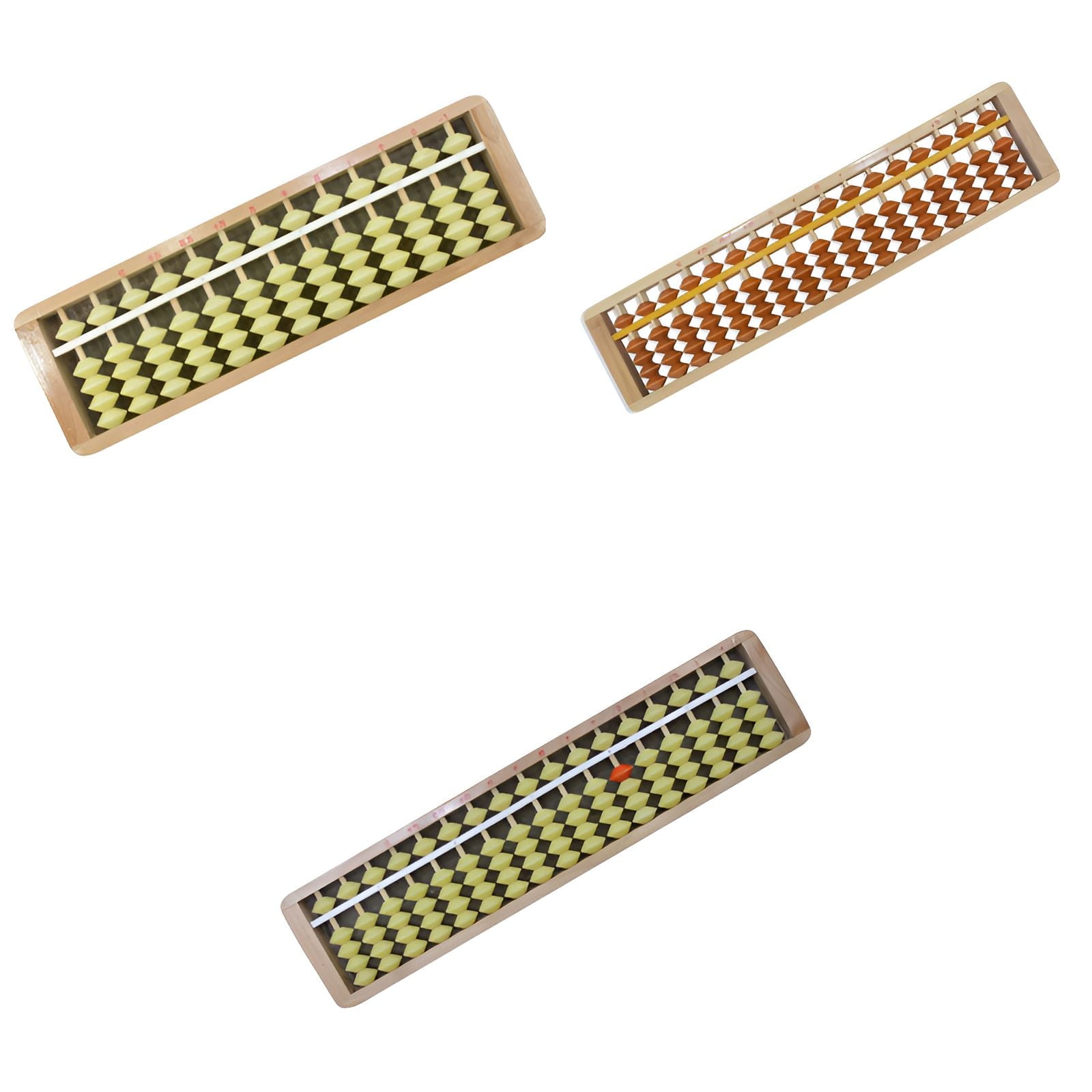 BESTSKY 3Pcs Abacus,13Rows Wooden Toddler Toy, Math Games for Kids 5-7 ...