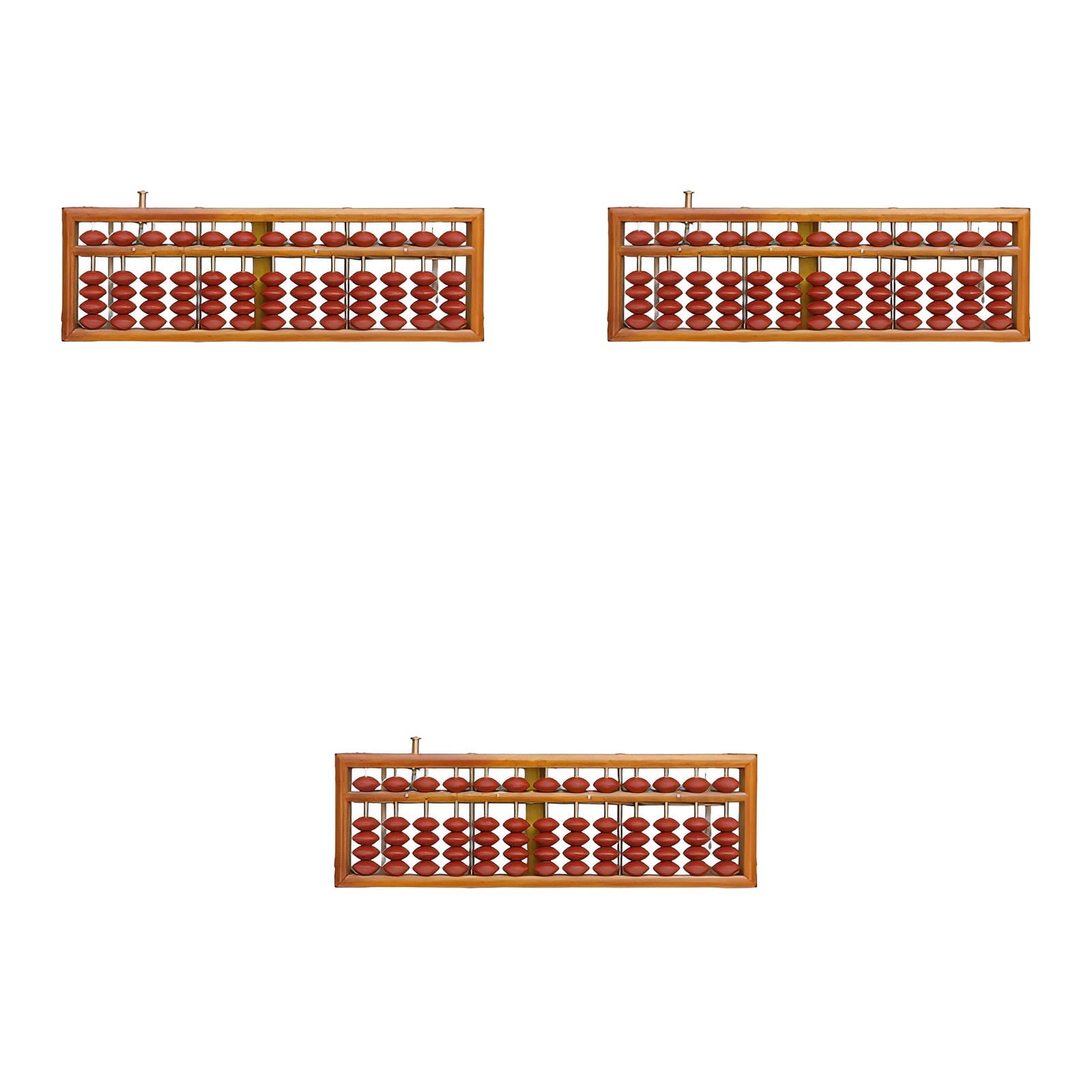 BESTSKY 3Pcs Abacus,Frictionless Movement Wood Abacus,Premium Thick ...