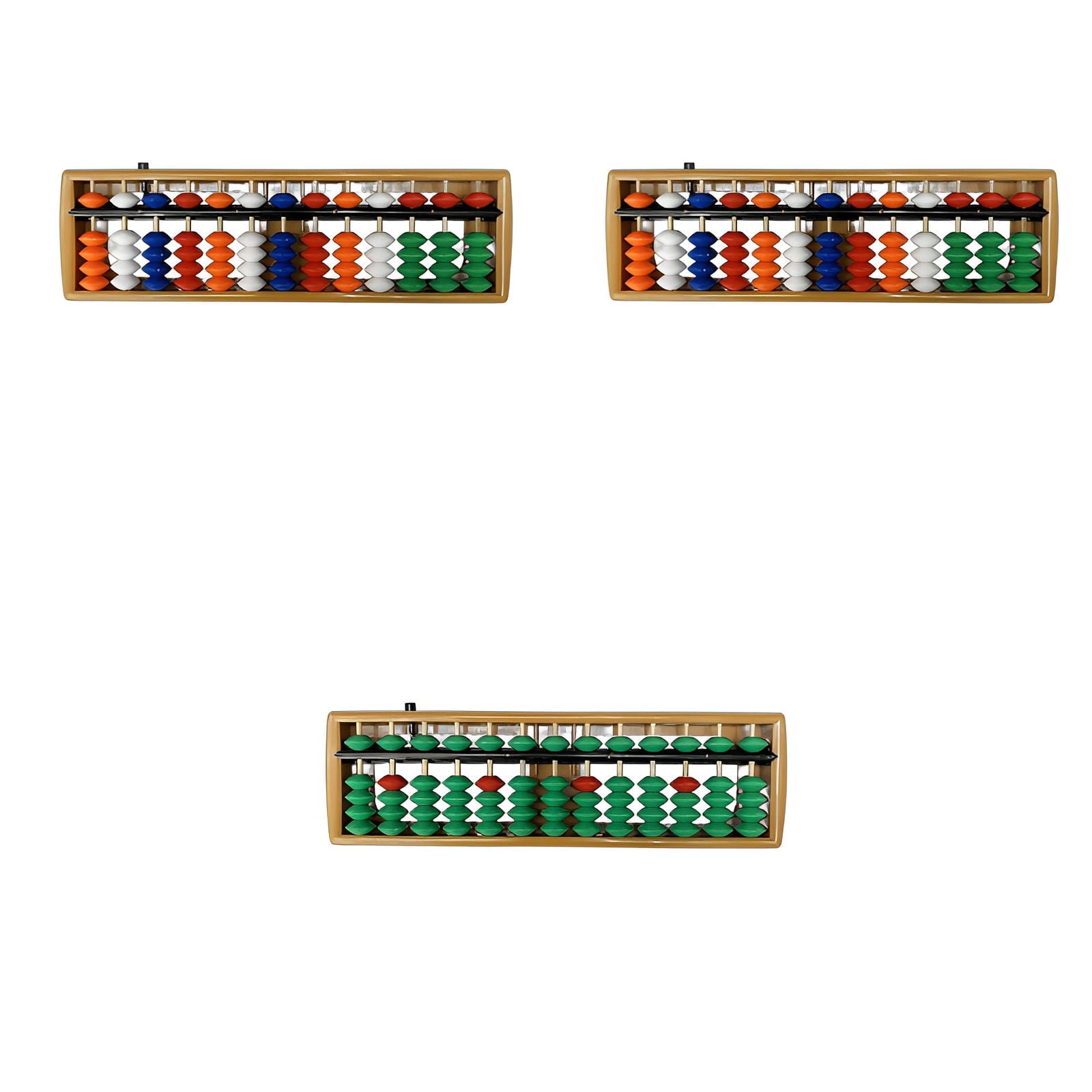 BESTSKY 3Pcs Abacus,Gentle-Touch Surface Abacus for Kids Math,Easy-Read ...