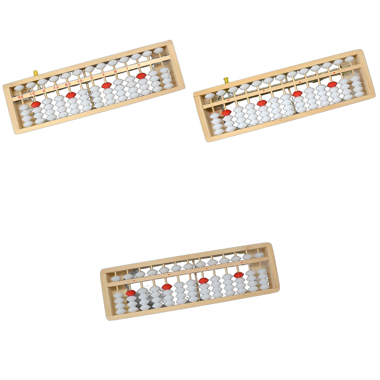 BESTSKY 3Pcs Abacus,Large Size Figures Wood Abacus,Soft-Move Mechanism Abacus for Kids Math ...