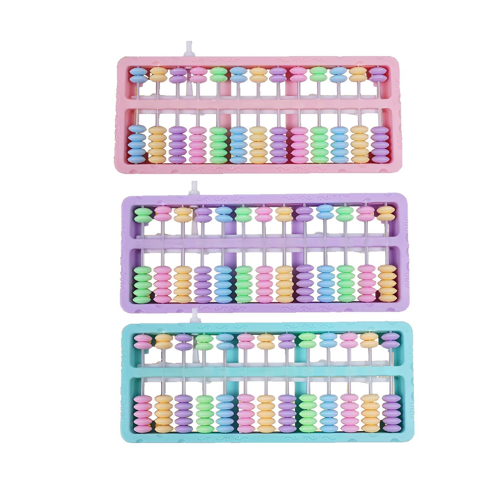 BESTSKY 3Pcs Abacus,Relaxed Grasping Abacus for Kids Math,Clear ...