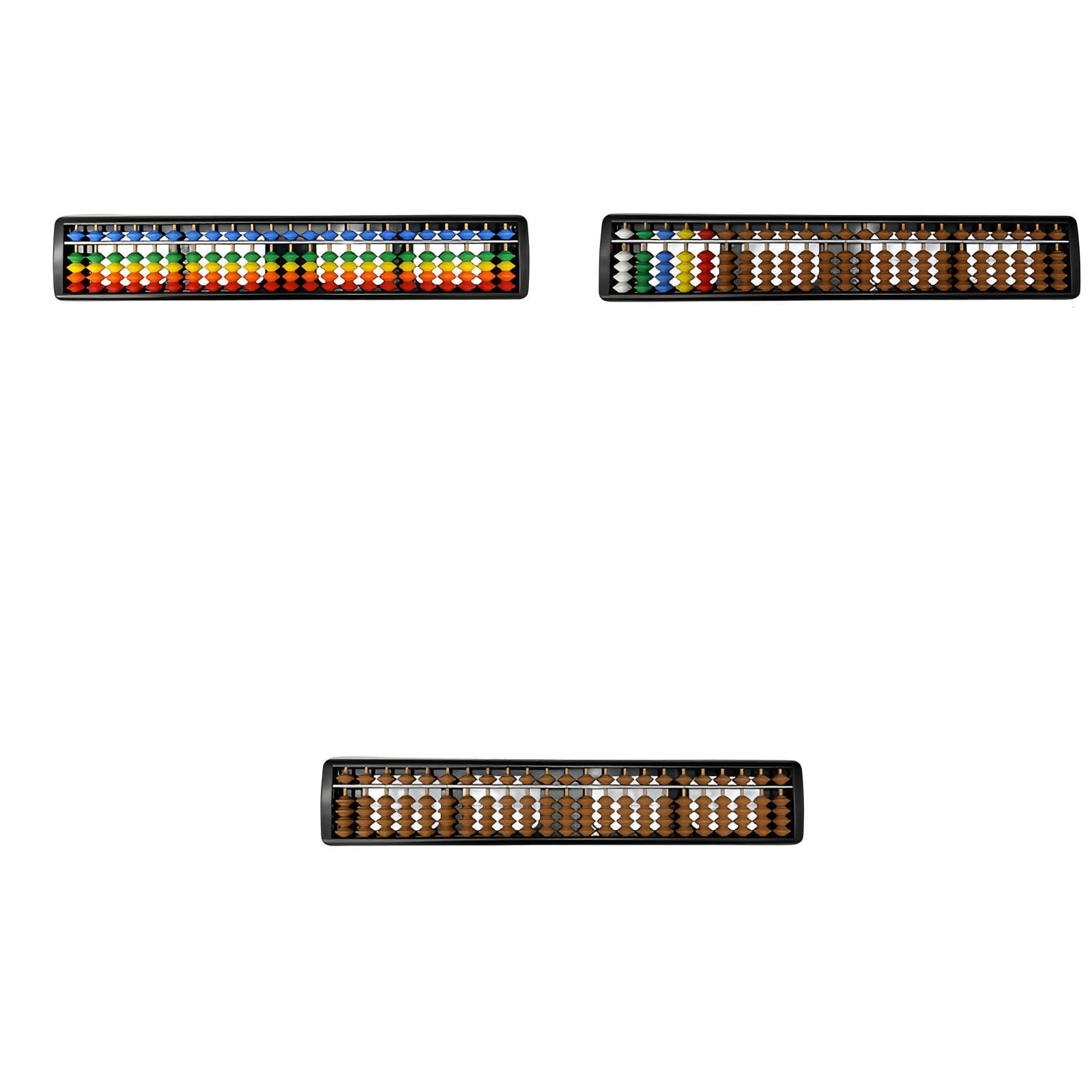 BESTSKY 3Pcs Abacus,23Rows Math Toy, Math Learning Tools,Color_Mixing4 ...