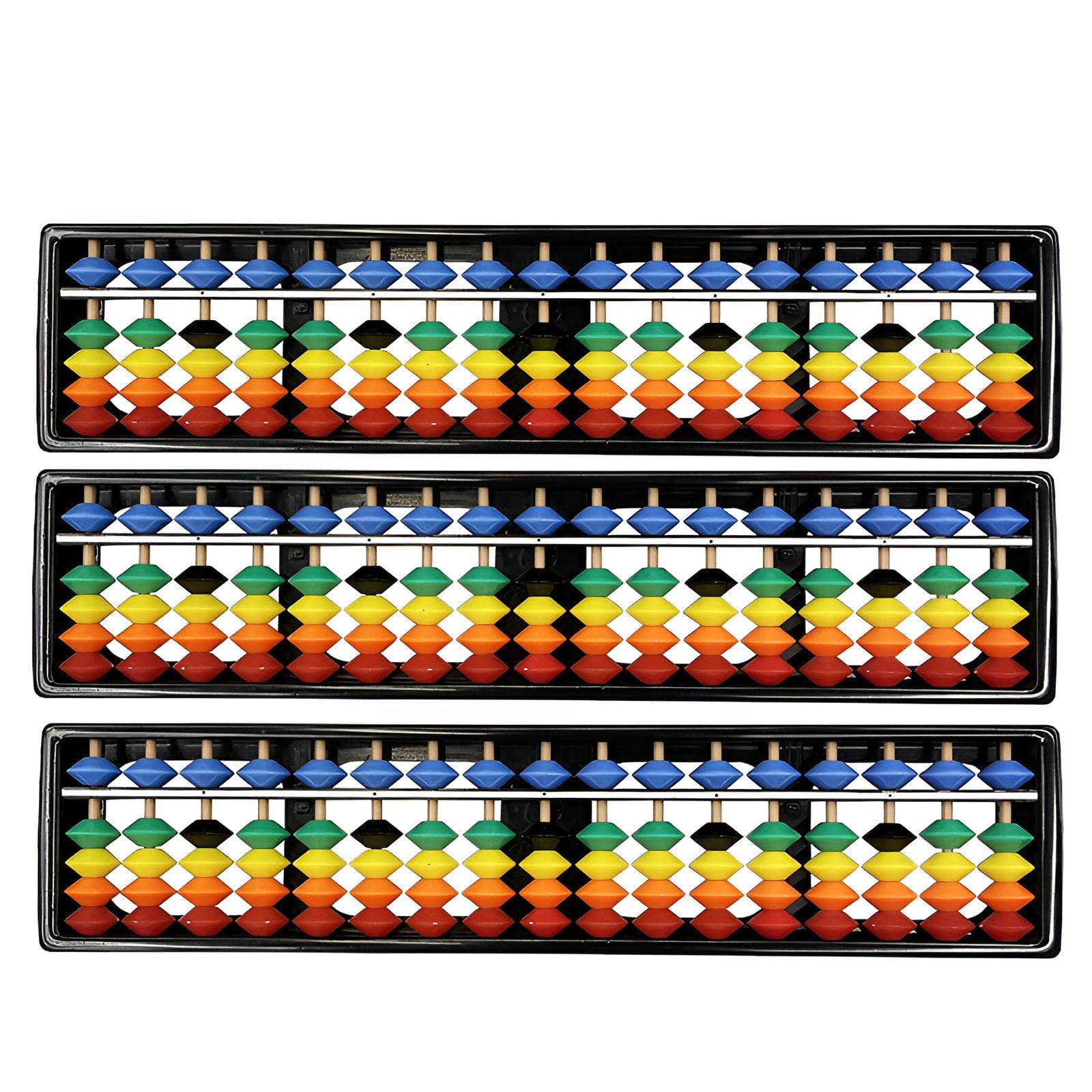 BESTSKY 3Pcs Abacus,17Rows Abacus for Kids, Math Learning,Color_Mixing4 ...