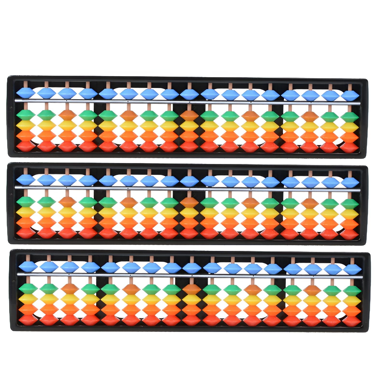 BESTSKY 3Pcs Abacus,17Rows Abacus Math, Math Learning Tools,Color ...