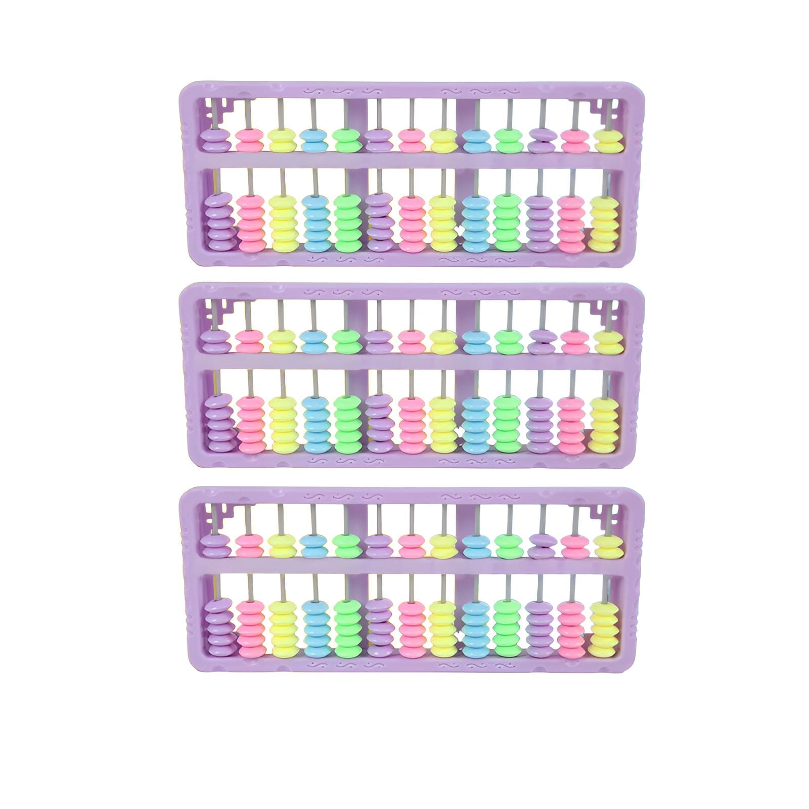 BESTSKY 3Pcs Abacus,13Rows Math Abacus for Kids, Math for Kids,Purple ...
