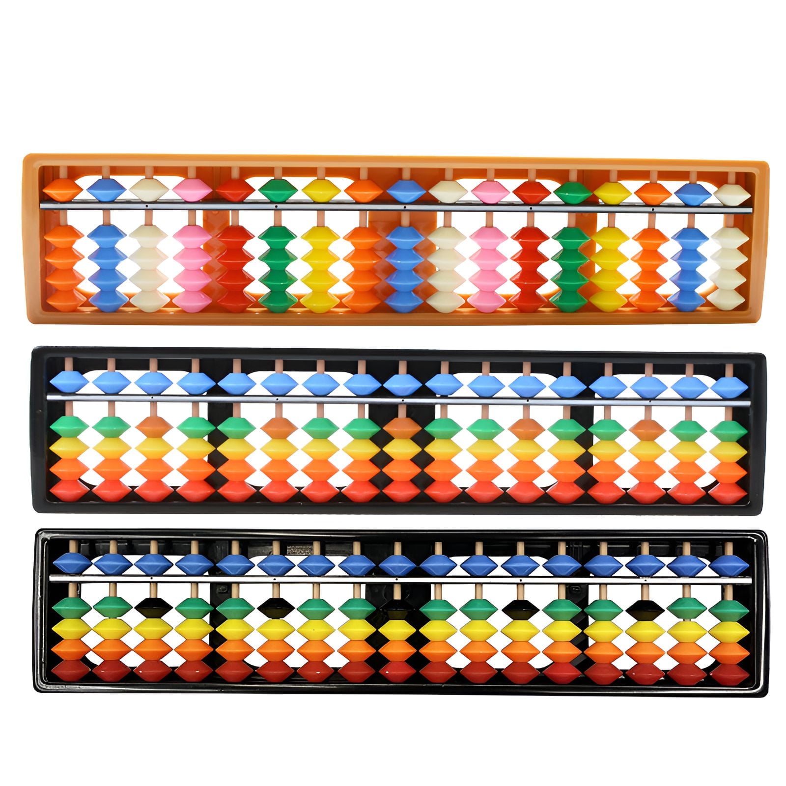 BESTSKY 3Pcs Abacus,17Rows Abacus for Toddlers 3-5, Math for Kids,Color ...