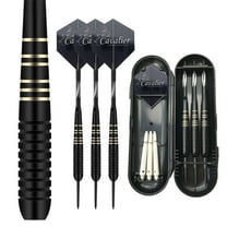WINSDART Steel Tip Darts Set 12 Pack 22 Grams with 2 Style Flights and ...
