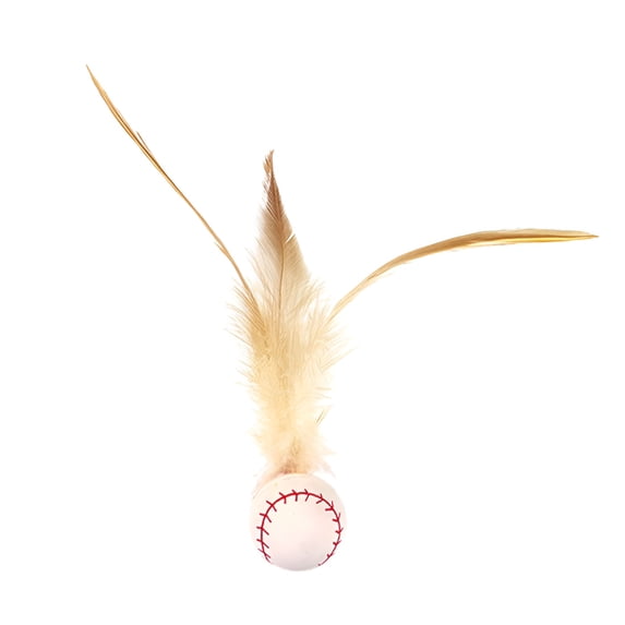 BESTSKY 3Pcs Interactive Bouncy Ball with Natural Feathers for Indoor ...