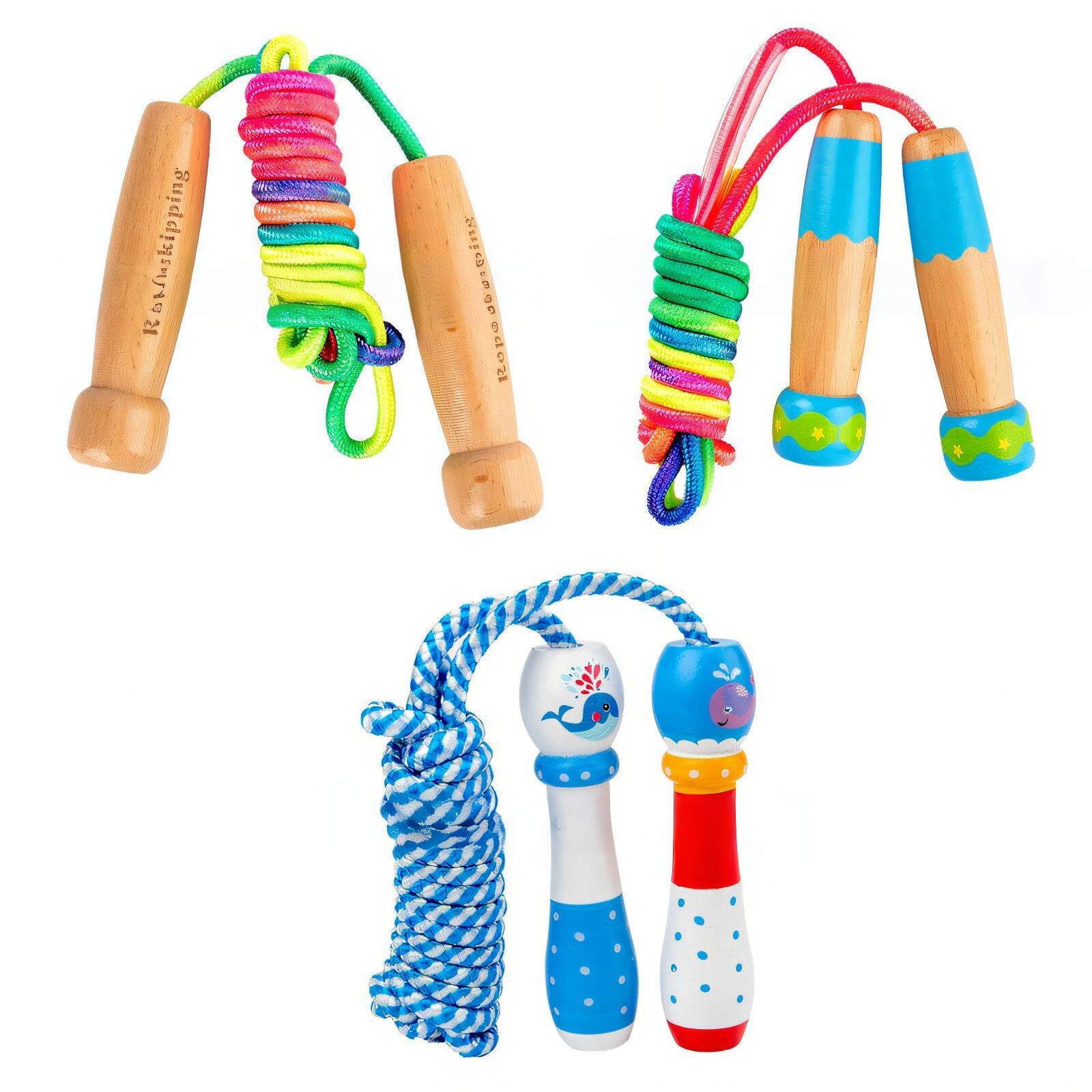 BESTSKY 3Pcs Jump Rope,Grip-Sensing Design Kids Jump Rope,Selected ...