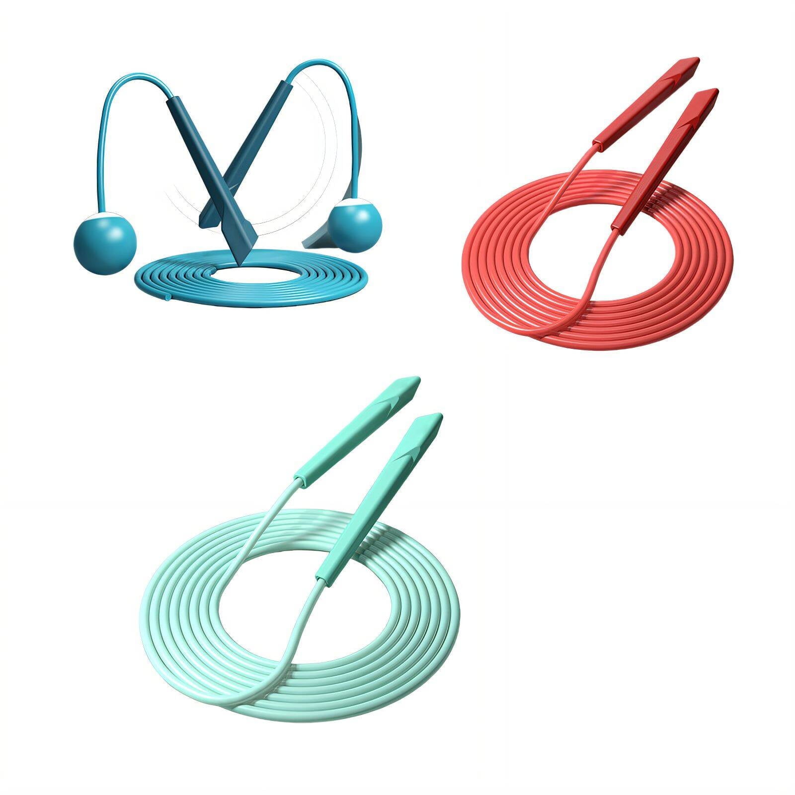 BESTSKY 3Pcs Jump Rope,Portable Design Kids Jump Rope,No-Knot Jumping ...
