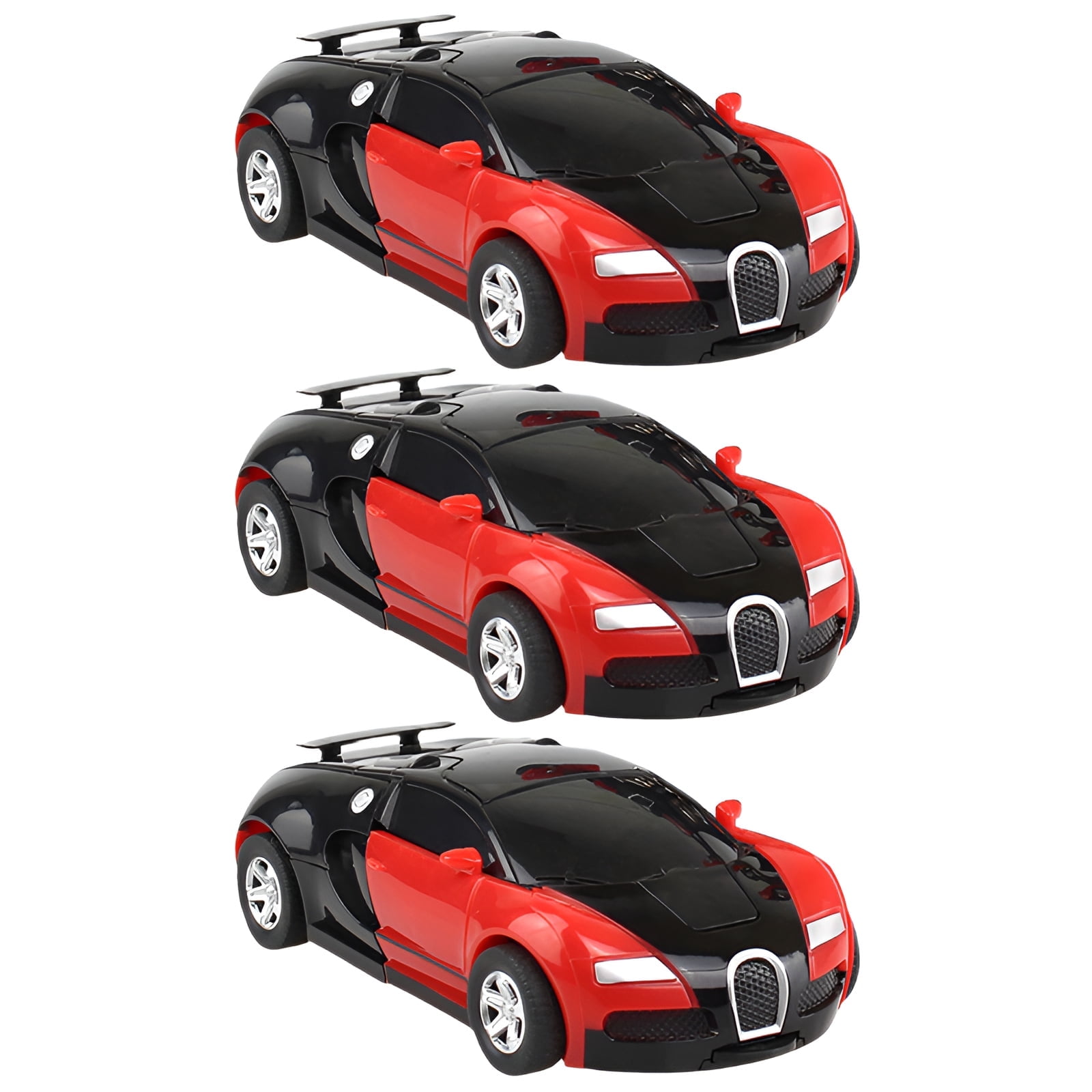 BESTSKY 3Pcs Transform Car Toy,Crash Resistant Led Car Toys,1:36 Model ...