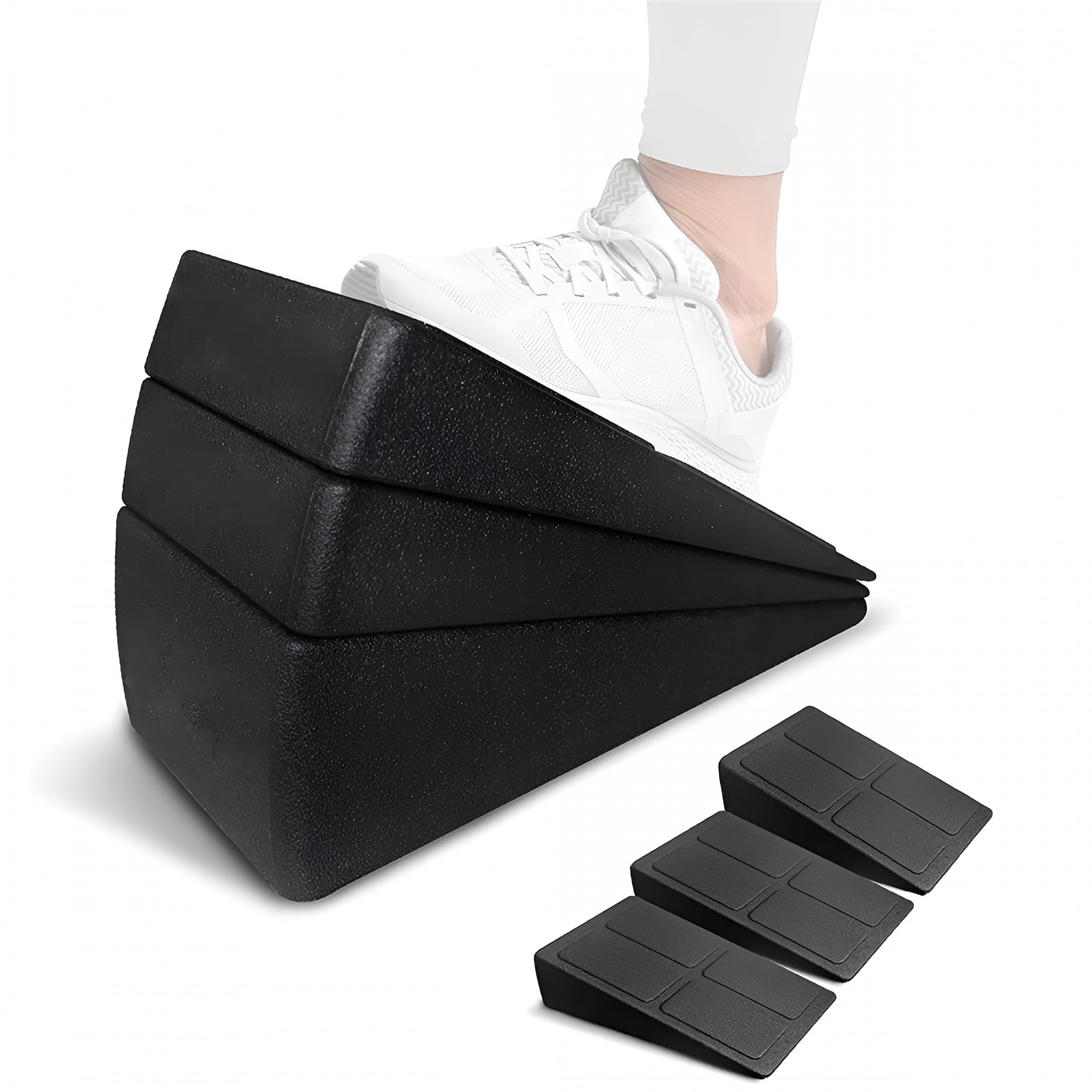BESTSKY 3pcs Squat Wedge Blocks, 4 Tilt Angle Options, Non-Slip Calf ...