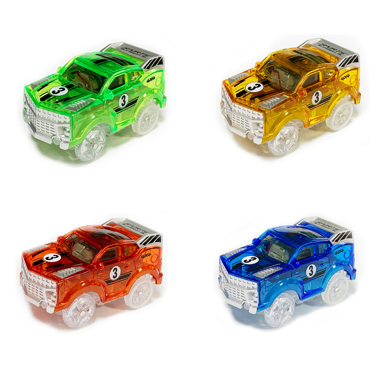 BESTSKY 4 Pcs Toy Cars,Convenient Boy Toys Age 6-8,Impact-Resistant ...