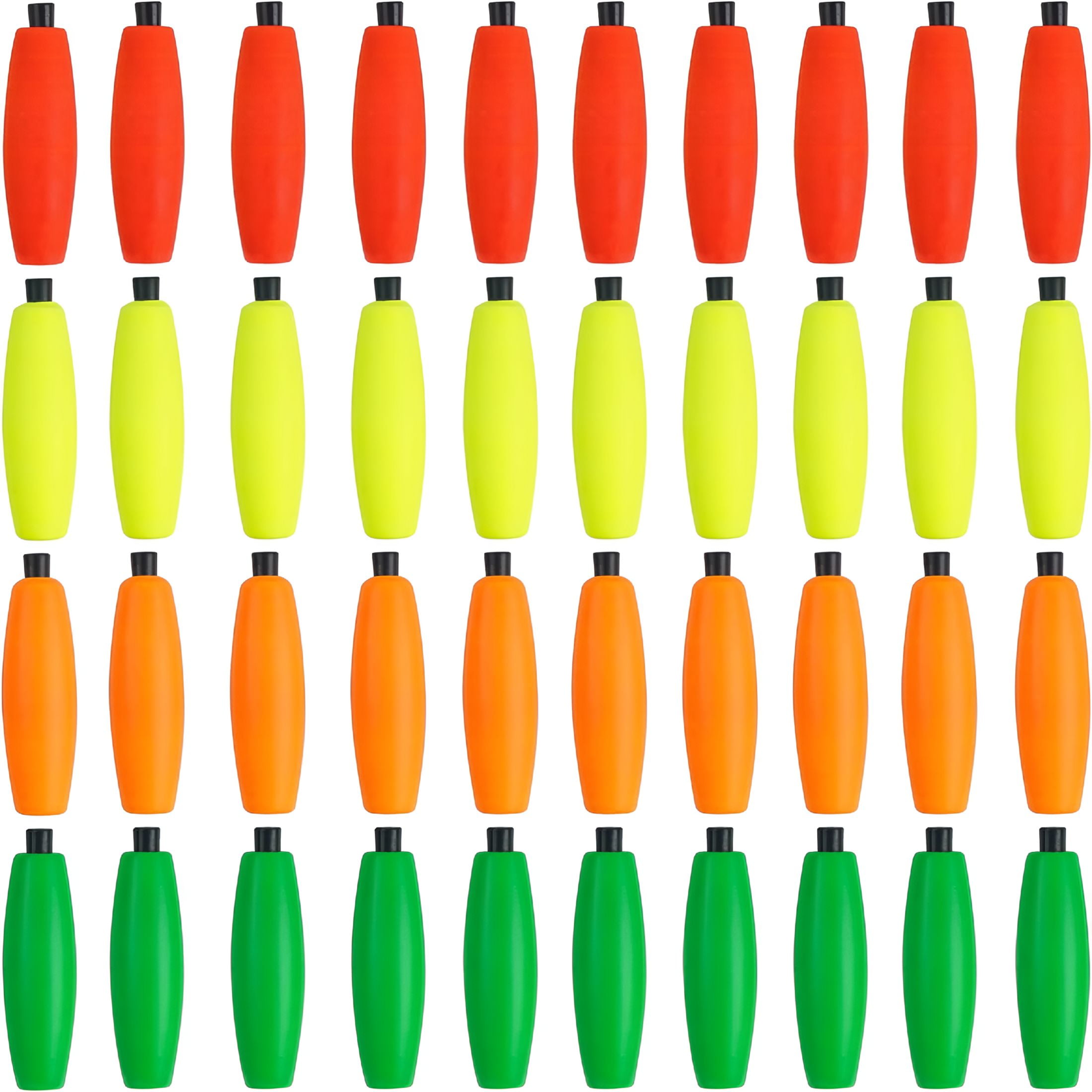 BESTSKY 40 Pieces Peg Floats Fishing Easy to Use Bobber with Pipe Plug ...
