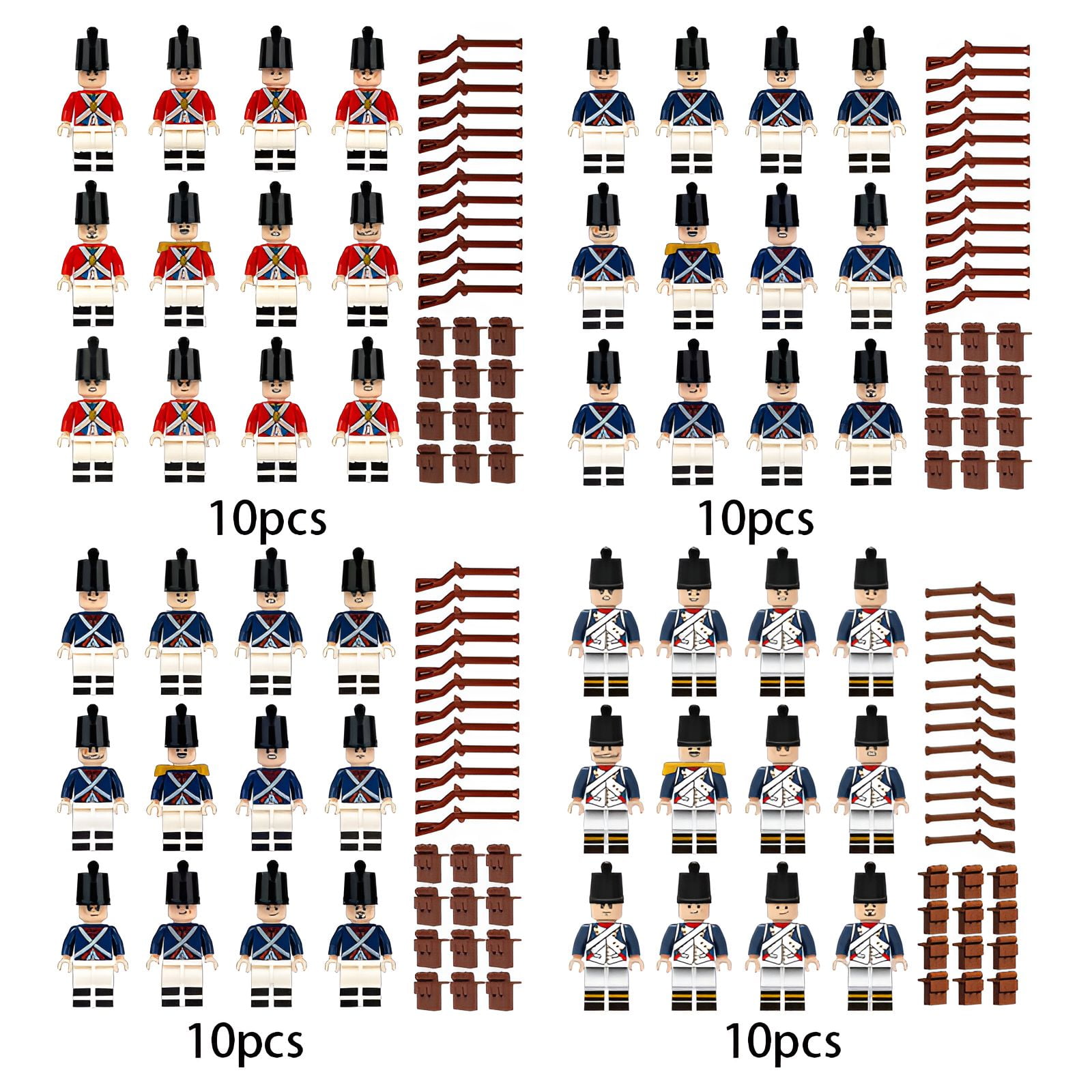 BESTSKY 40Pcs Army Men,Soldier Models Army Toys,Flexible Action ...
