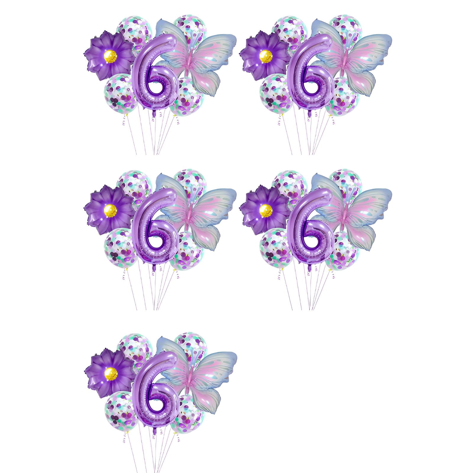 BESTSKY 45Pcs Number Balloons,Creative Birthday Balloons Party ...