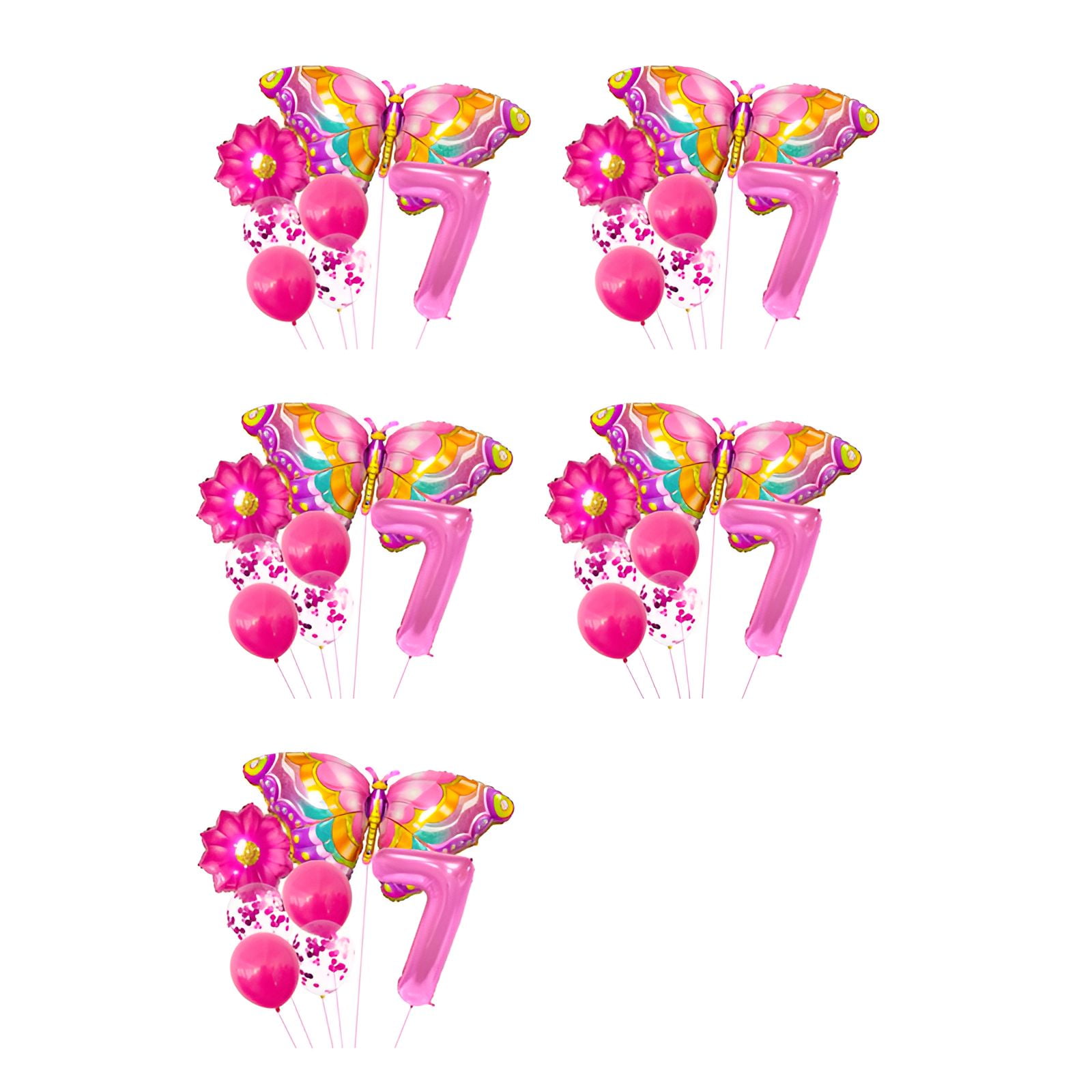 BESTSKY 45Pcs Number Balloons,Creative Birthday Highlight Balloons for Birthday Party,Exquisite ...