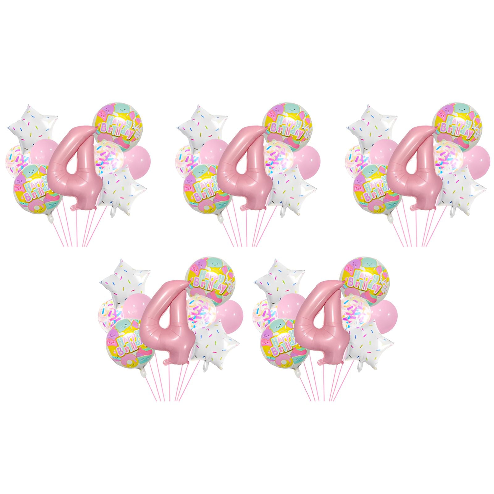 BESTSKY 45Pcs Number Balloons,Perfect for First Birthday Birthday Decorations,Kindergarten ...