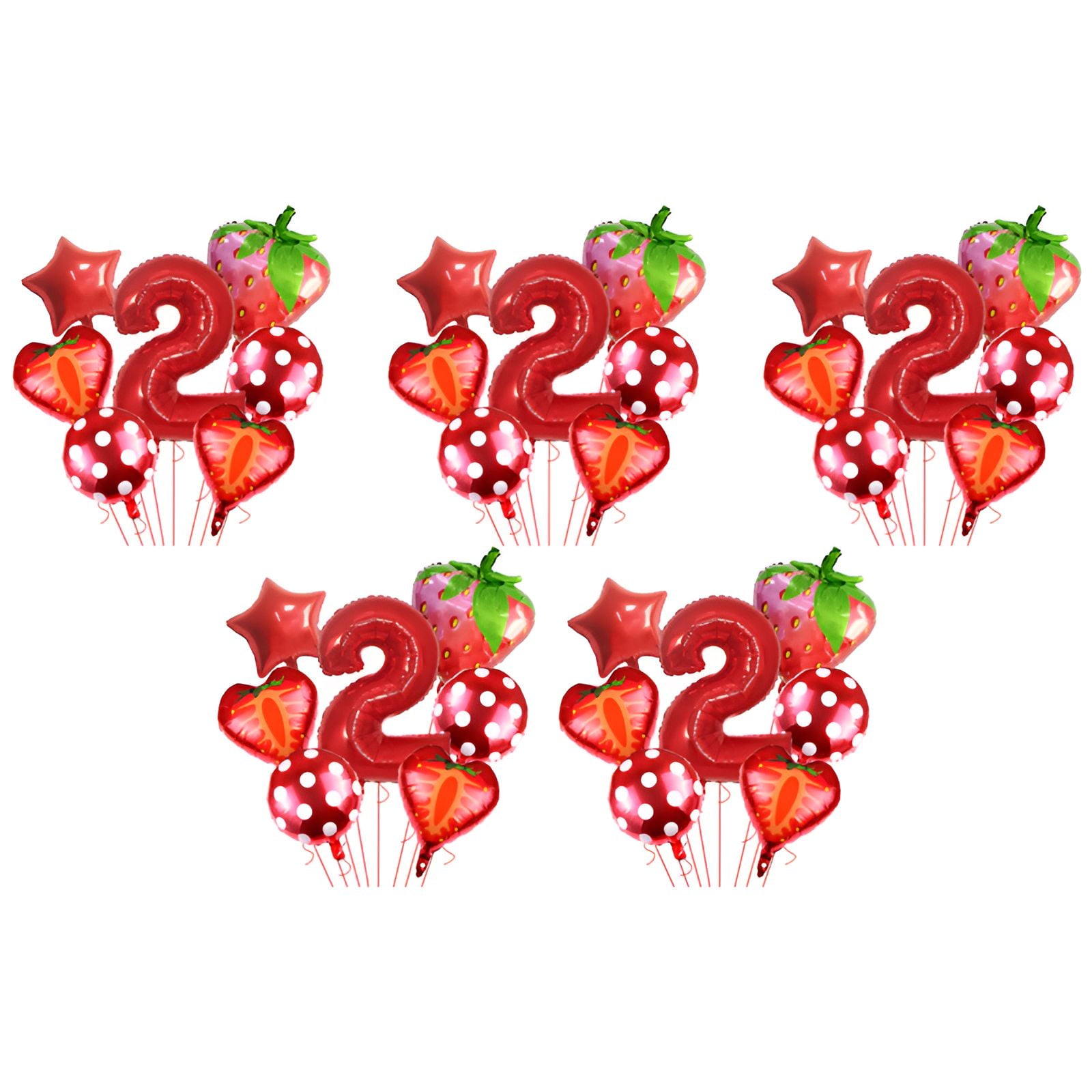 BESTSKY 45Pcs Number Balloons,Summer Birthday Balloons Party ...