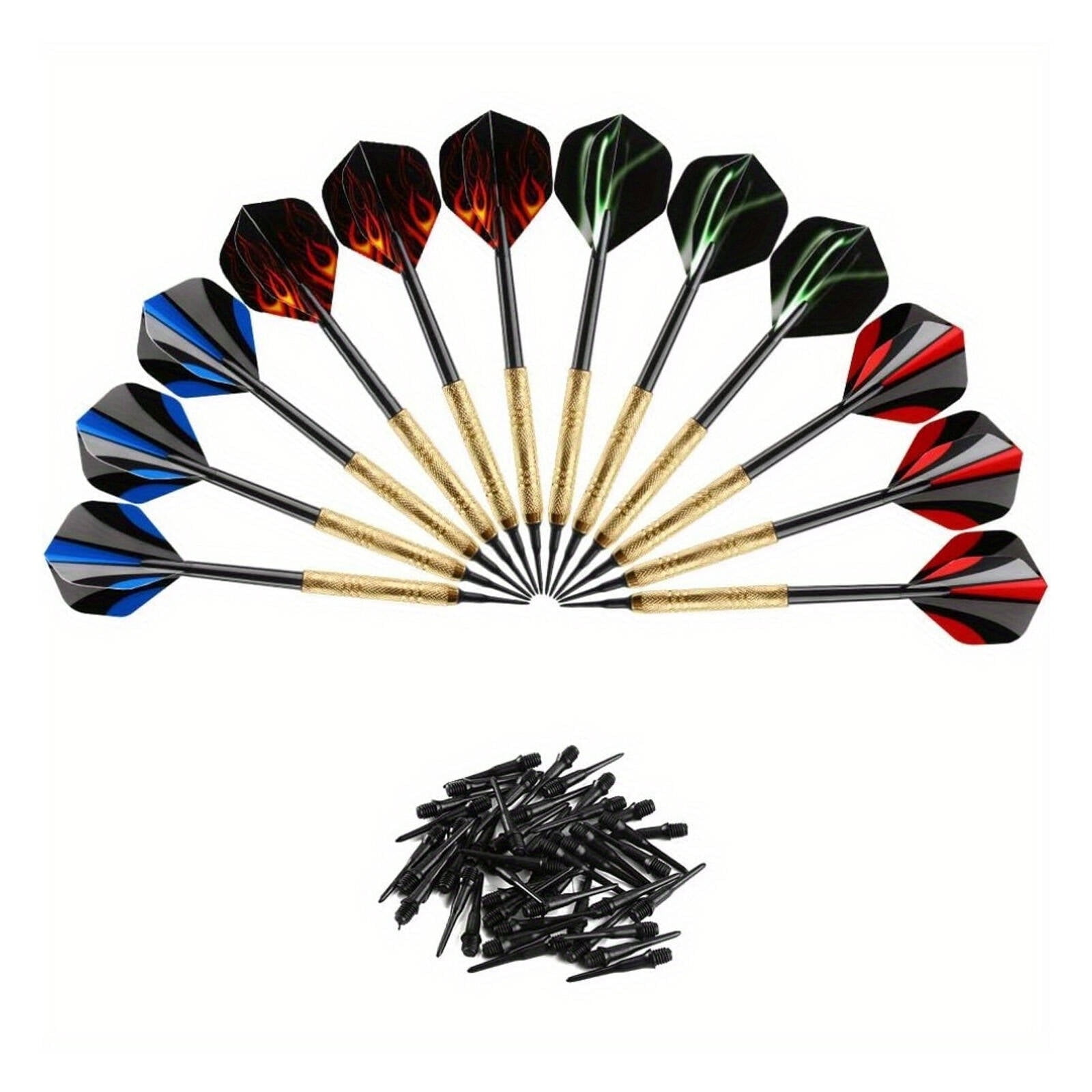 BESTSKY 48Pcs Darts Aluminum Alloy Darts Plastic Tip,Lightweight ...