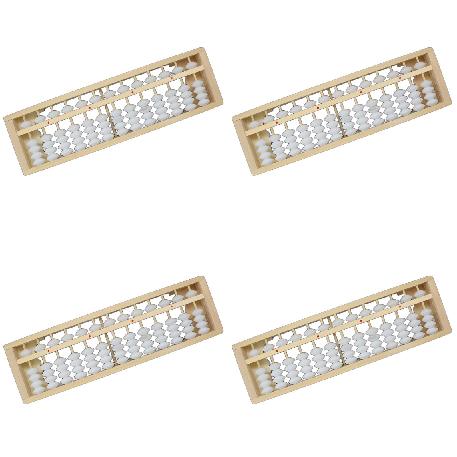 BESTSKY 4Pcs Abacus,Clear Number Markings Wood Abacus,Effortless ...